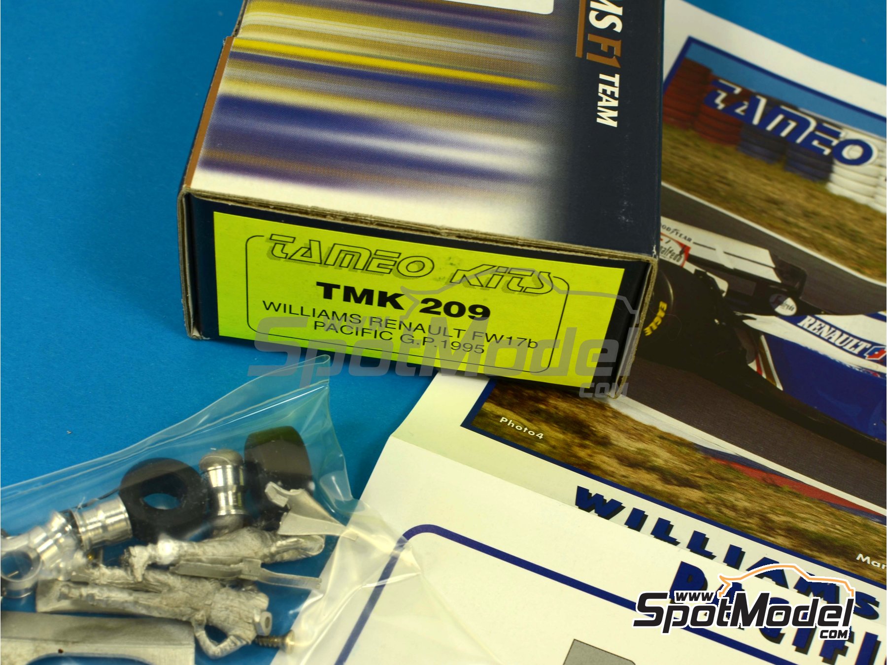 Tameo Kits TMK209: Car scale model kit 1/43 scale - Williams Renault ...