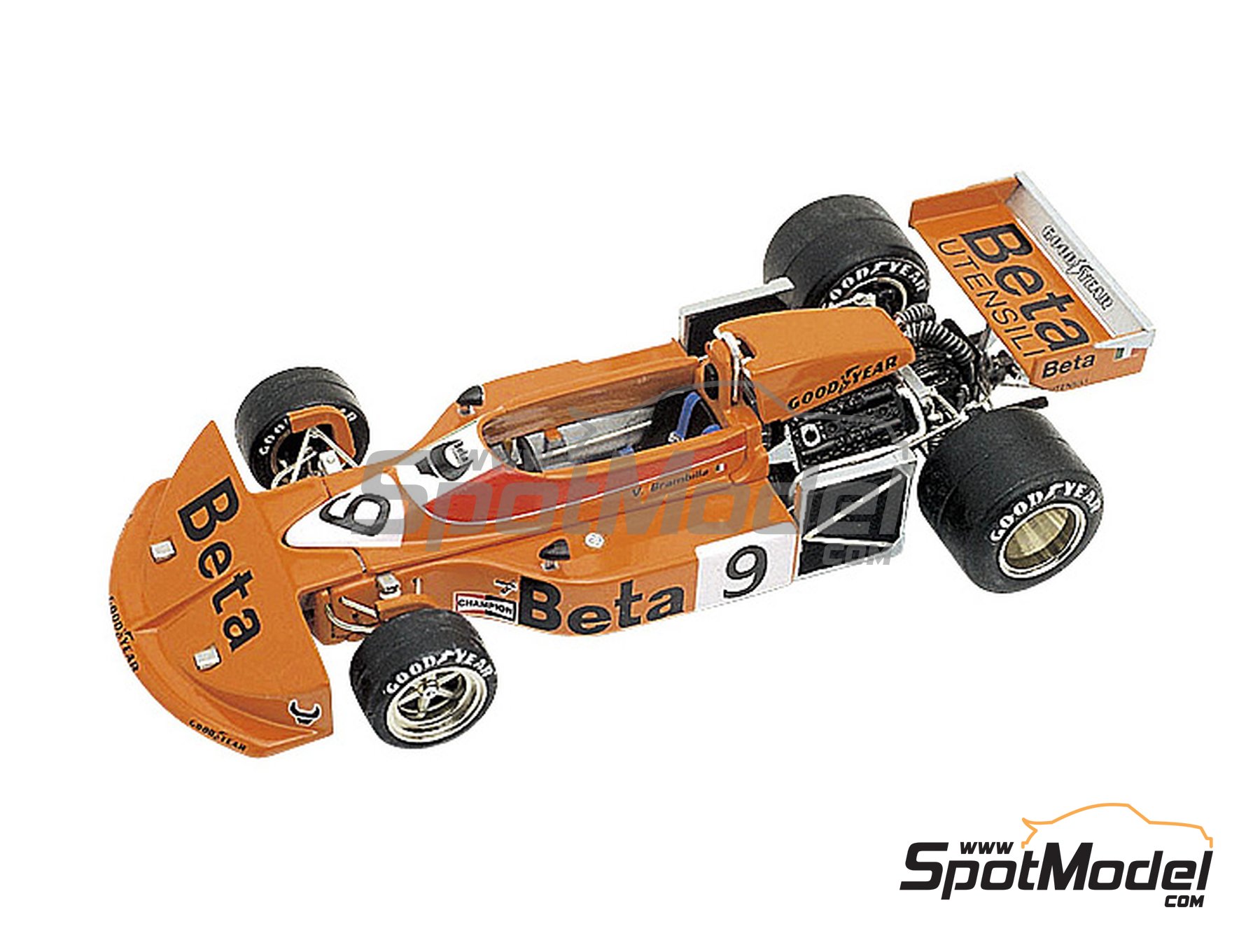 Tameo Kits TMK235: Car scale model kit 1/43 scale - March Ford 761 Beta ...