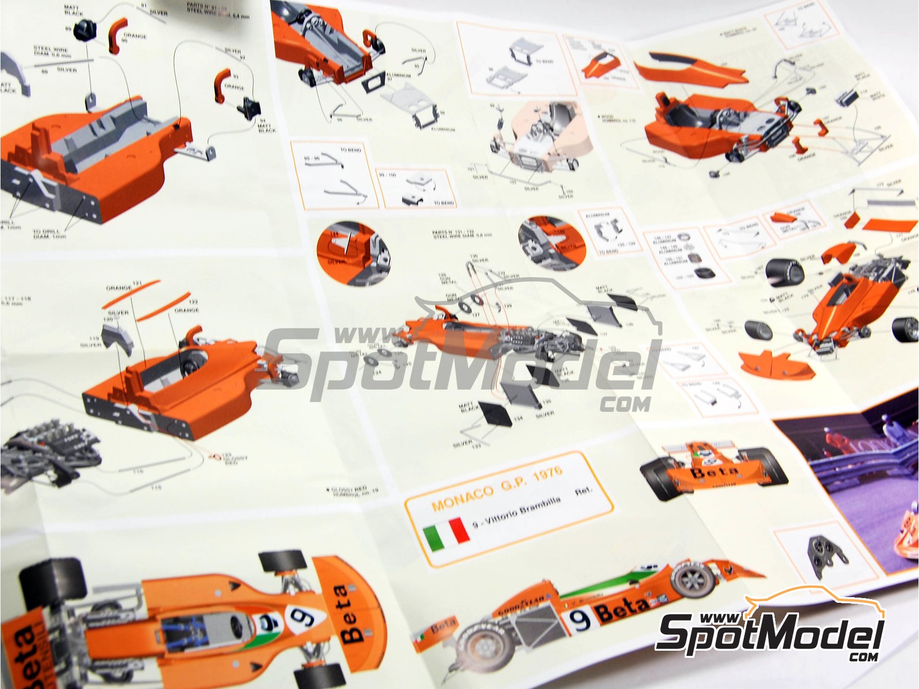 Tameo Kits TMK235: Car scale model kit 1/43 scale - March Ford 761 Beta ...