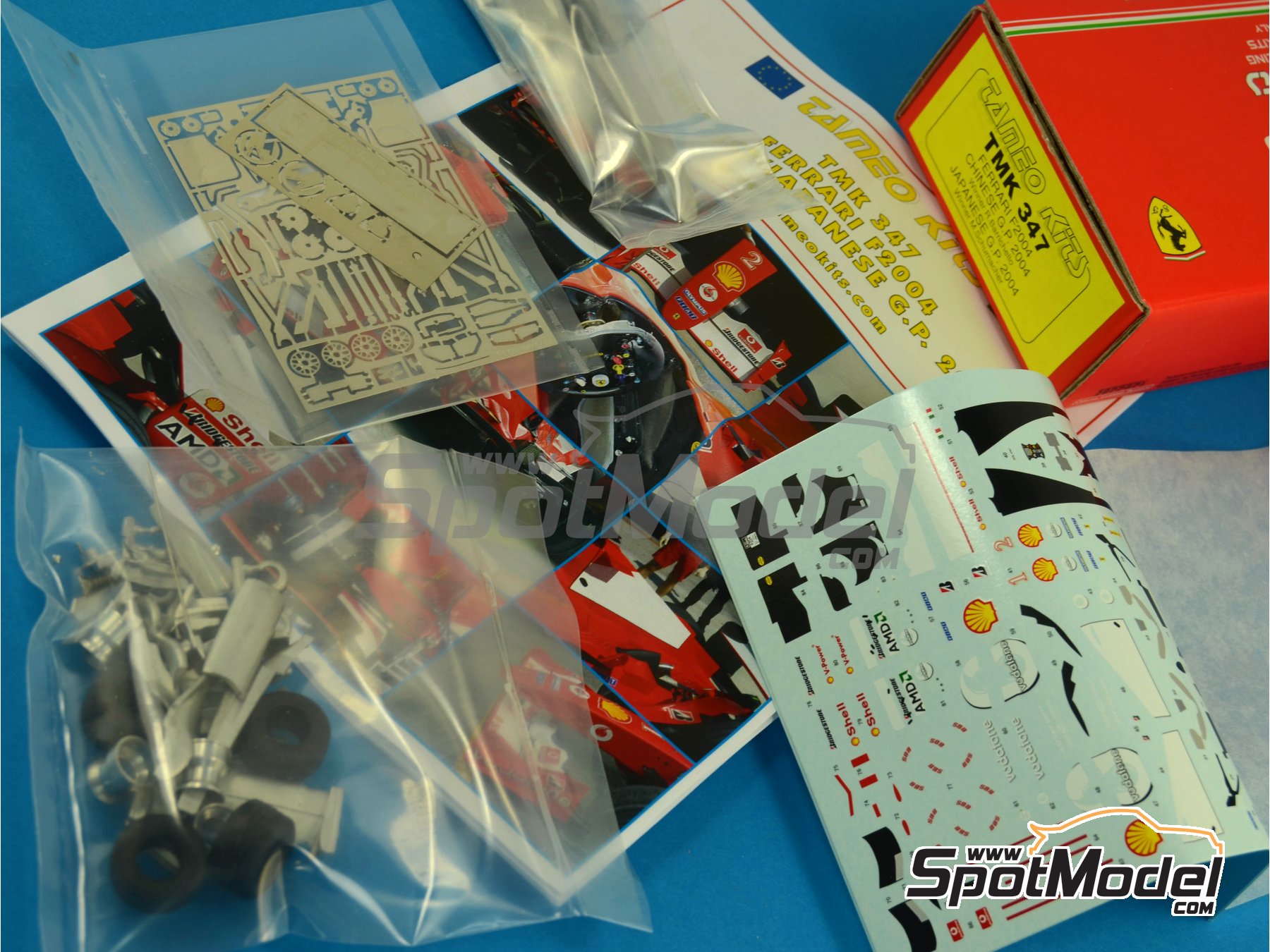 Tameo Kits TMK347: Car scale model kit 1/43 scale - Ferrari F2004 ...