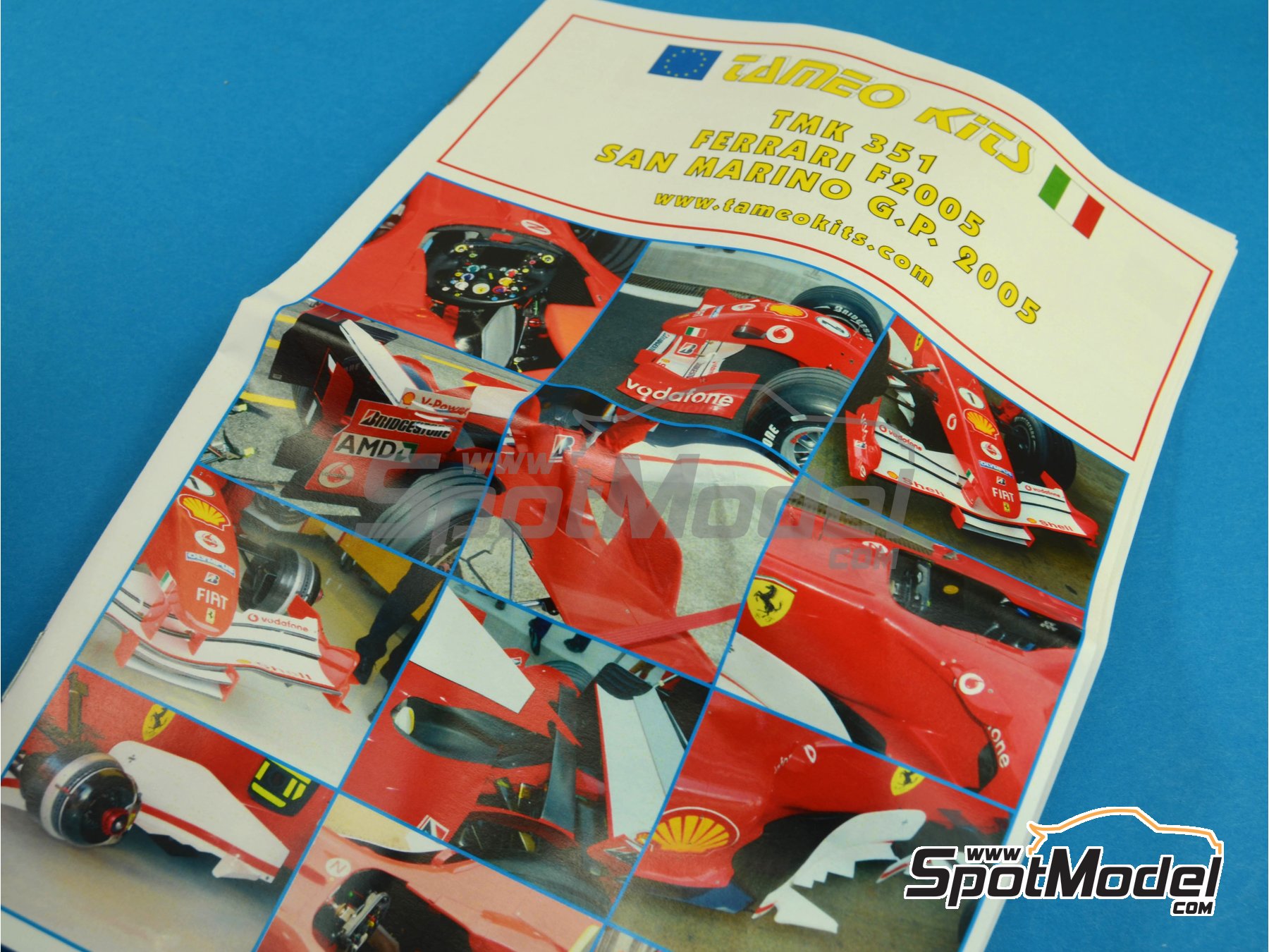 Tameo Kits TMK351: Car scale model kit 1/43 scale - Ferrari F2005 ...