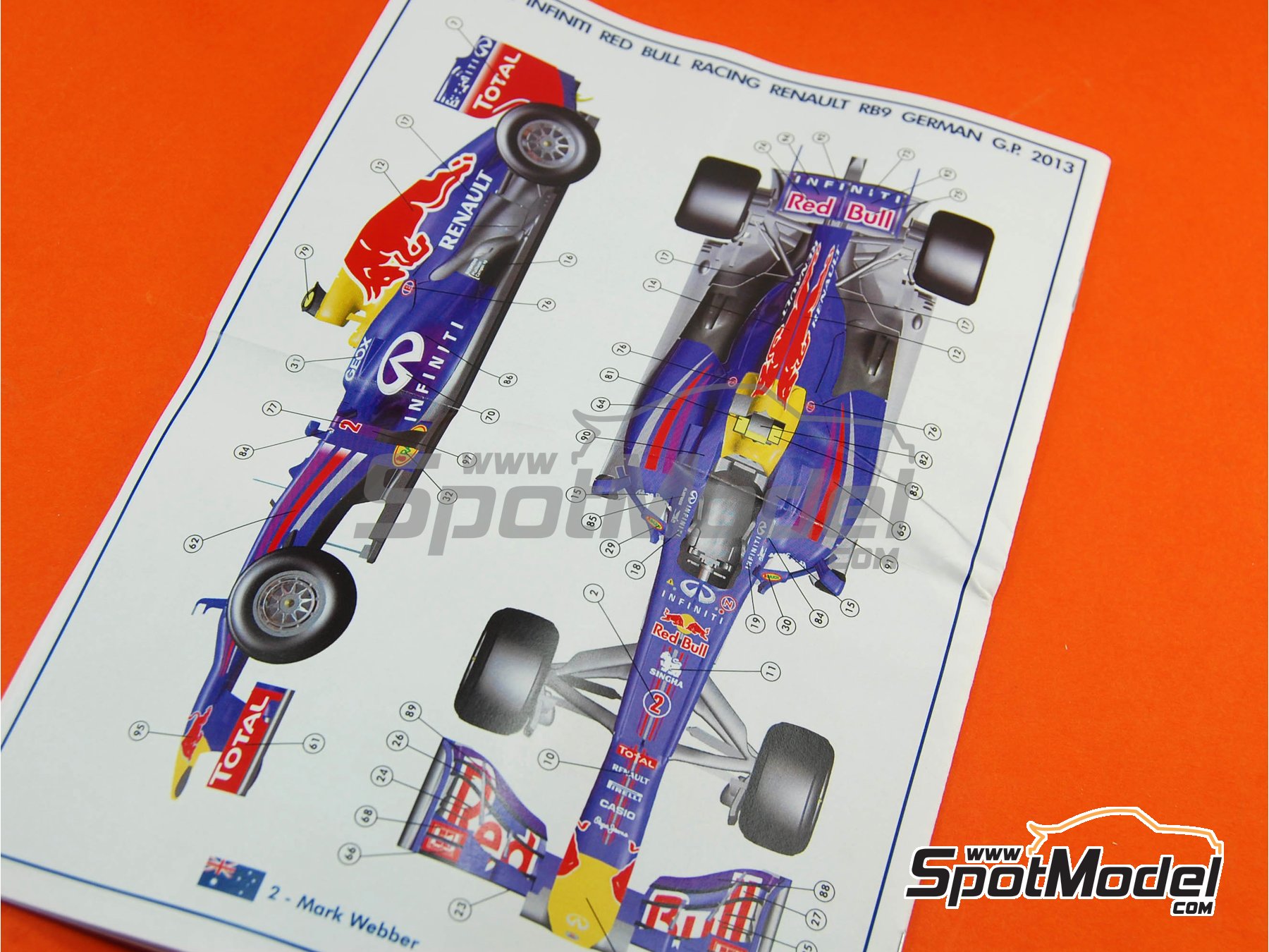 Tameo Kits TMK416: Car scale model kit 1/43 scale - RB Racing Renault ...