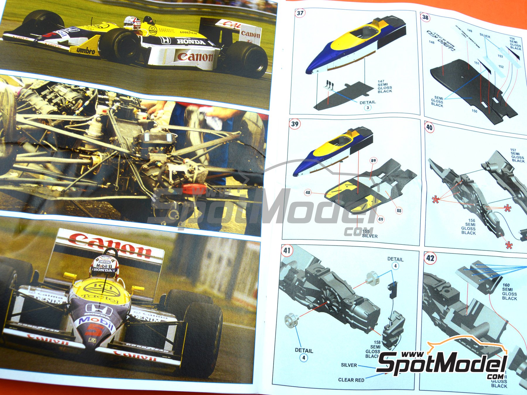 Tameo Kits TMK438: Car scale model kit 1/43 scale - Williams Honda ...