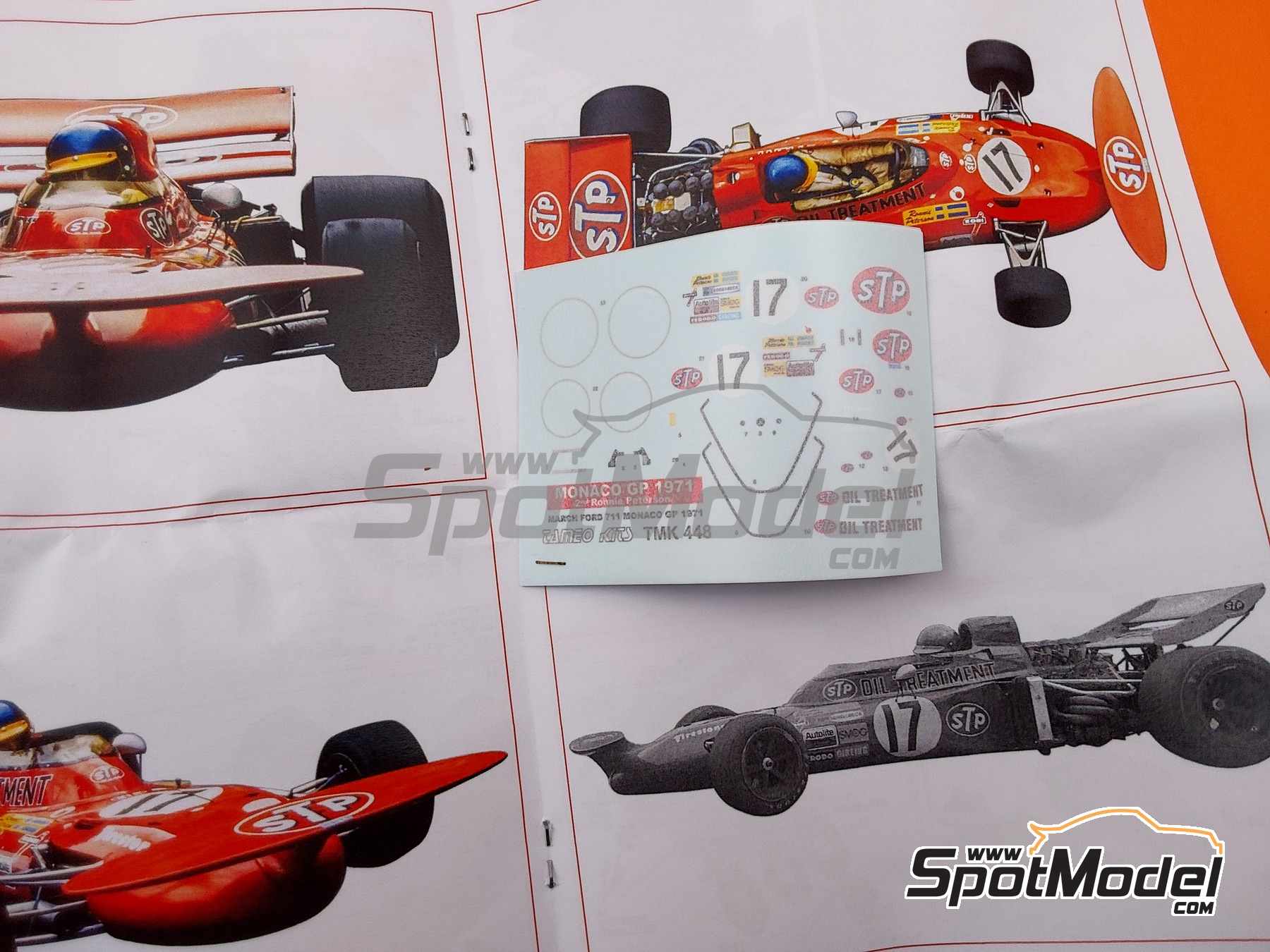 Tameo Kits TMK448: Car scale model kit 1/43 scale - March Ford 711 ...