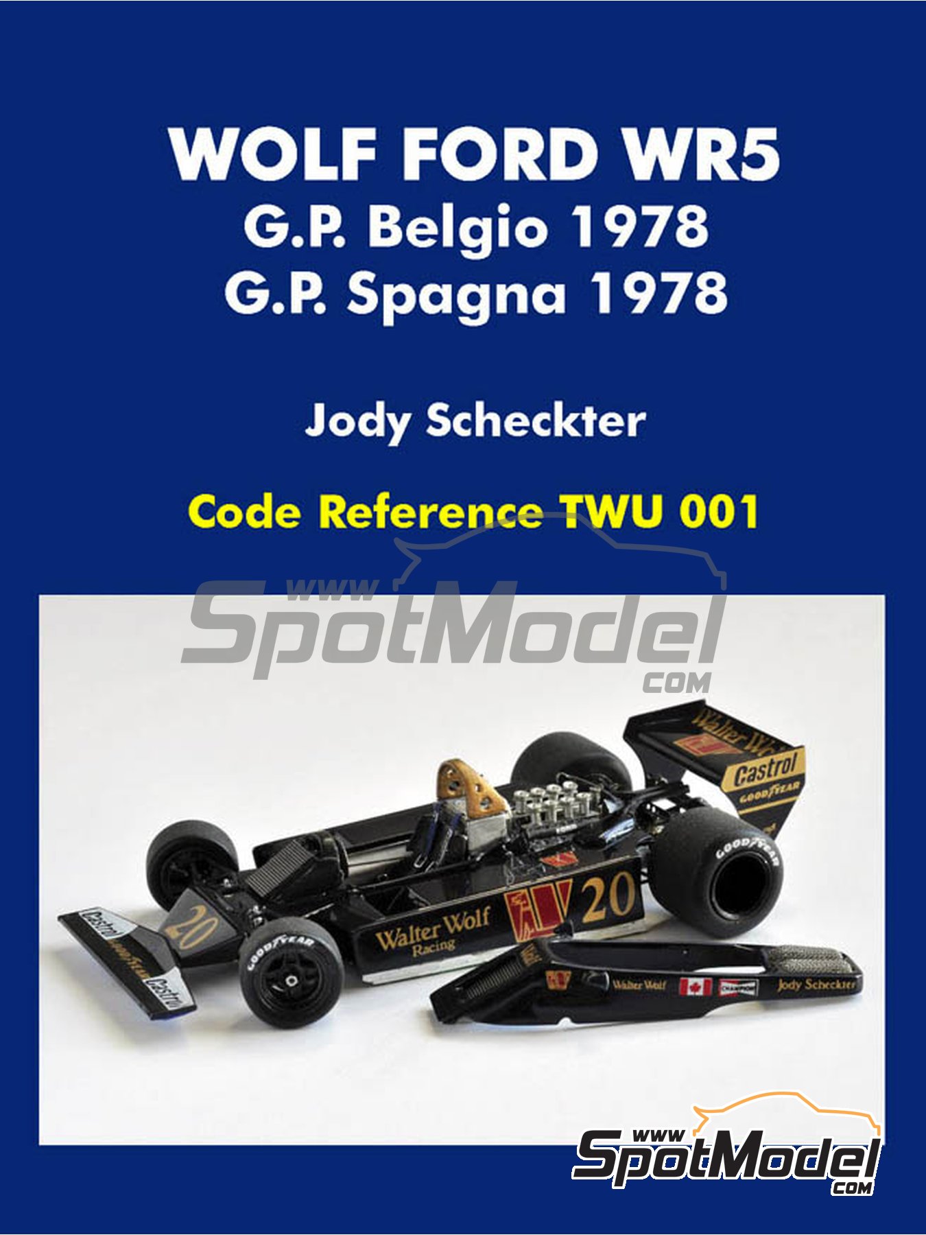 Tameo Kits TWU001: Car scale model kit 1/43 scale - Wolf Ford WR5 ...