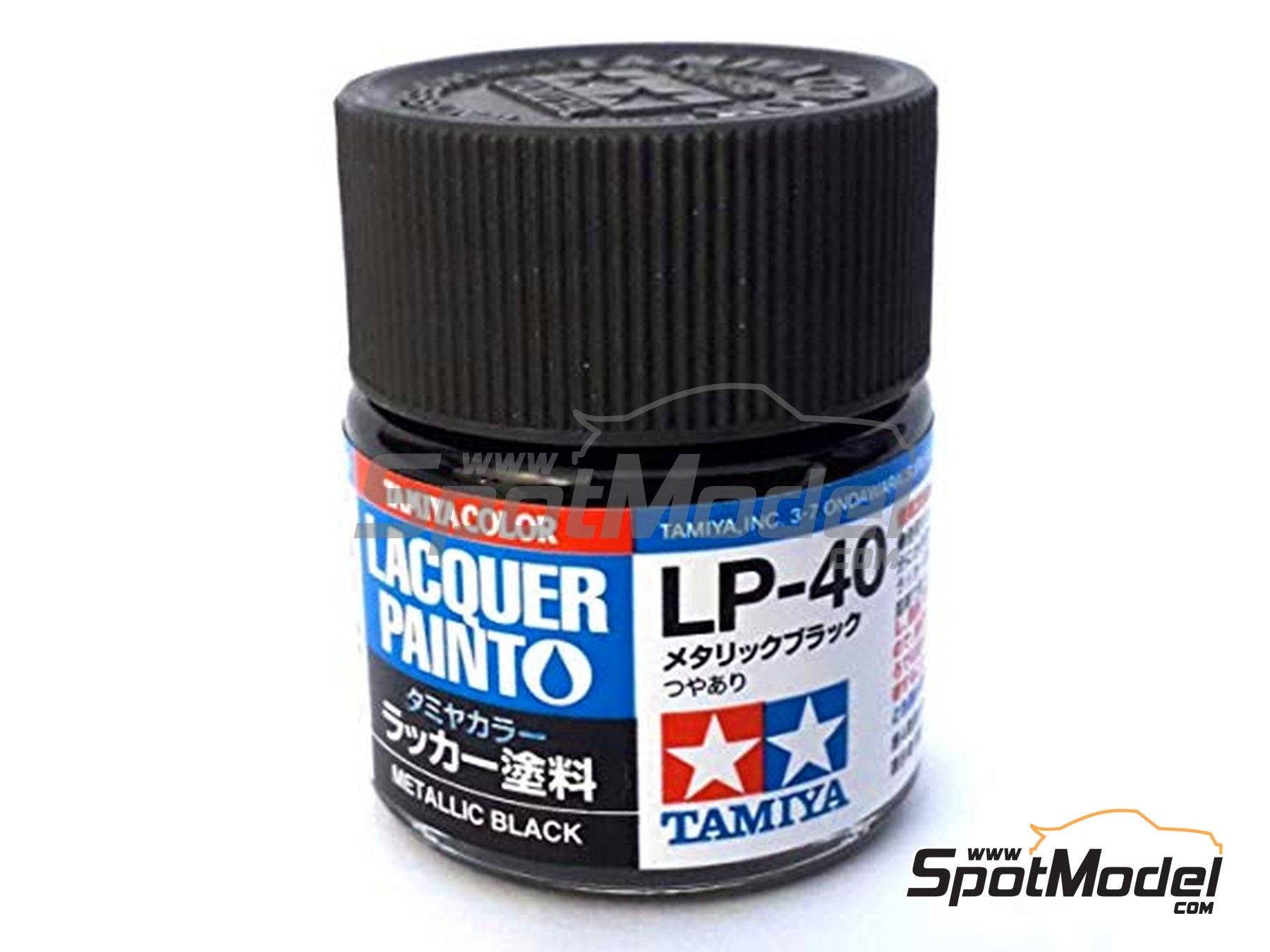 Tamiya 82140: Lacquer paint Metallic black LP-40 1 x 10ml (ref. LP-40 ...