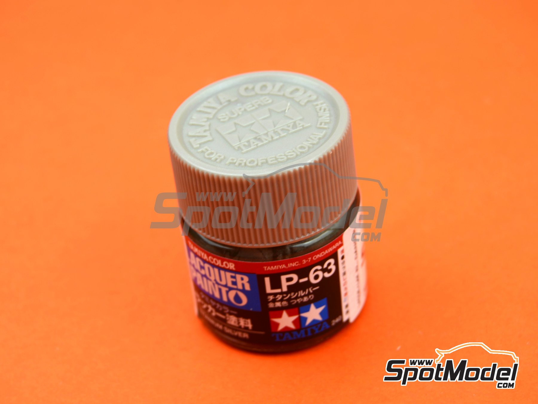Tamiya 82163: Lacquer paint Titanium Silver LP-63 1 x 10ml (ref. LP-63 ...