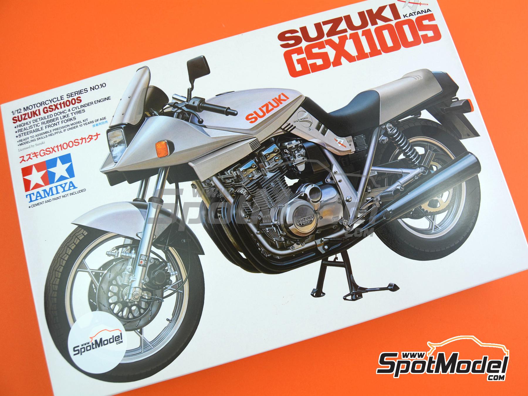 Tamiya 14010: Motorbike scale model kit 1/12 scale - Suzuki GSX1100S ...