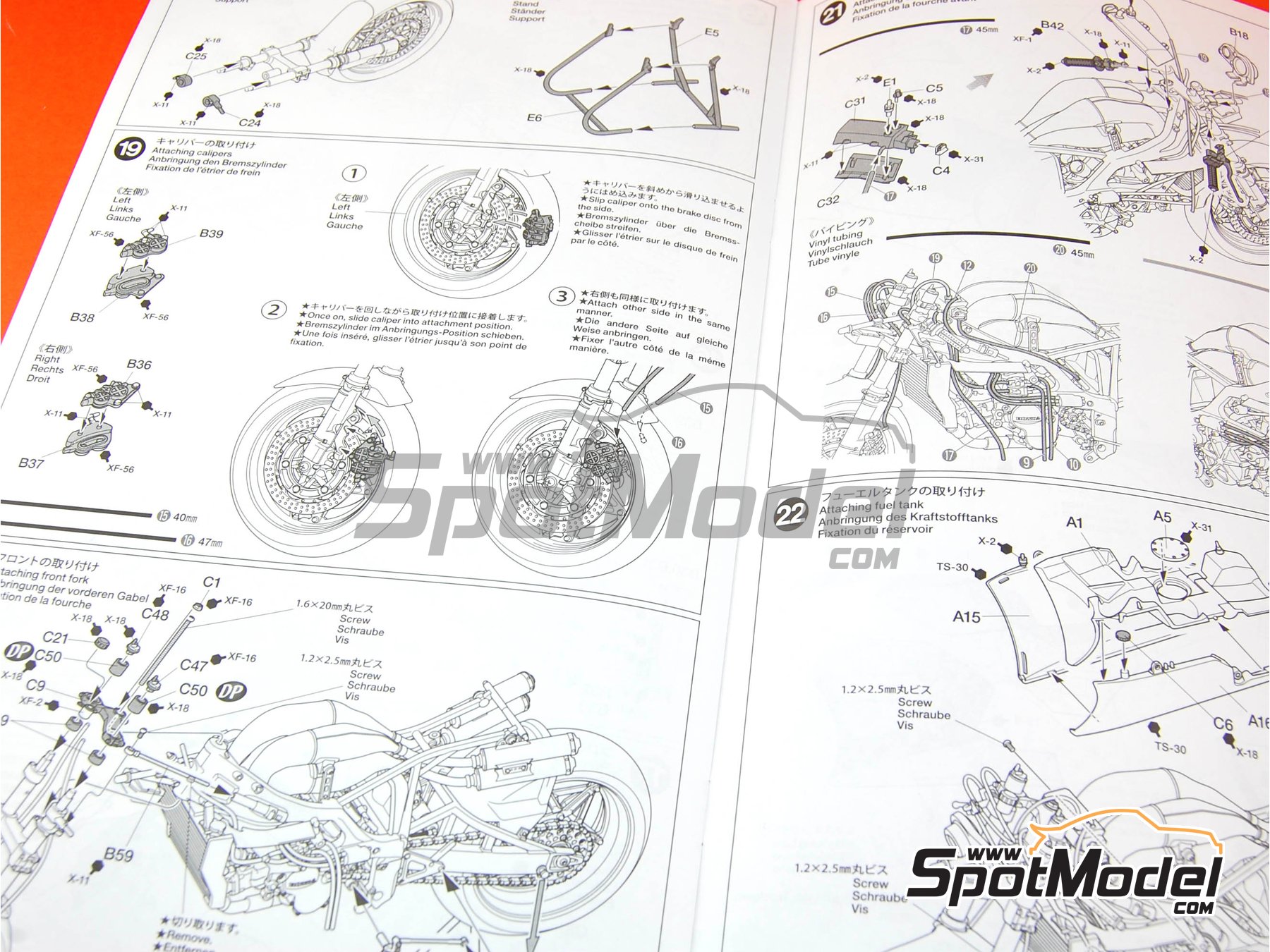 Tamiya 14121: Motorbike scale model kit 1/12 scale - Honda NSR500 Honda ...