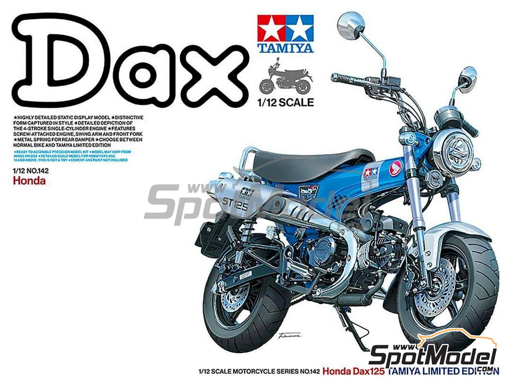 Tamiya 14142: Motorbike scale model kit 1/12 scale - Honda Dax 125 ...