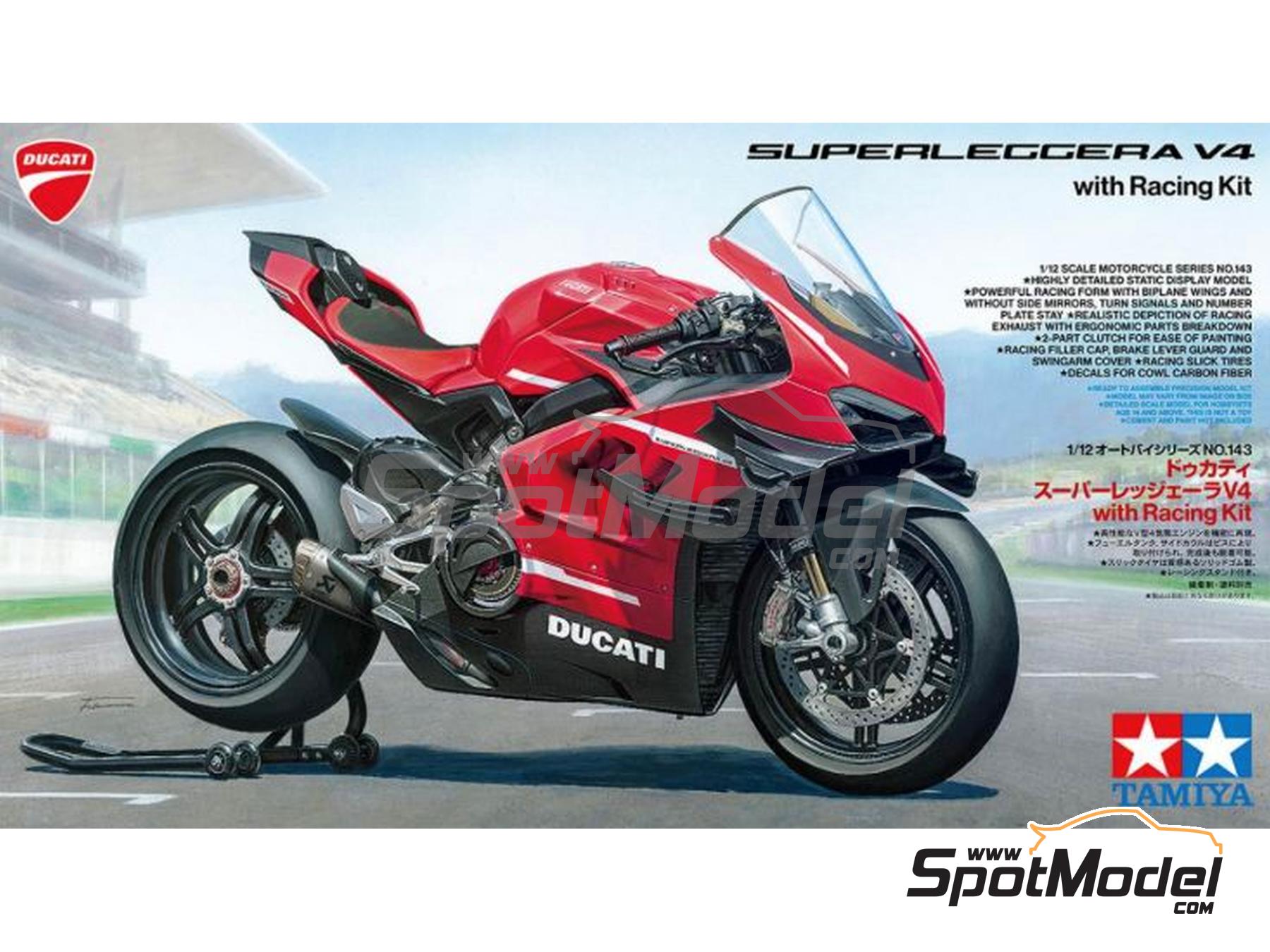 Tamiya 14143: Motorbike scale model kit 1/12 scale - Ducati ...