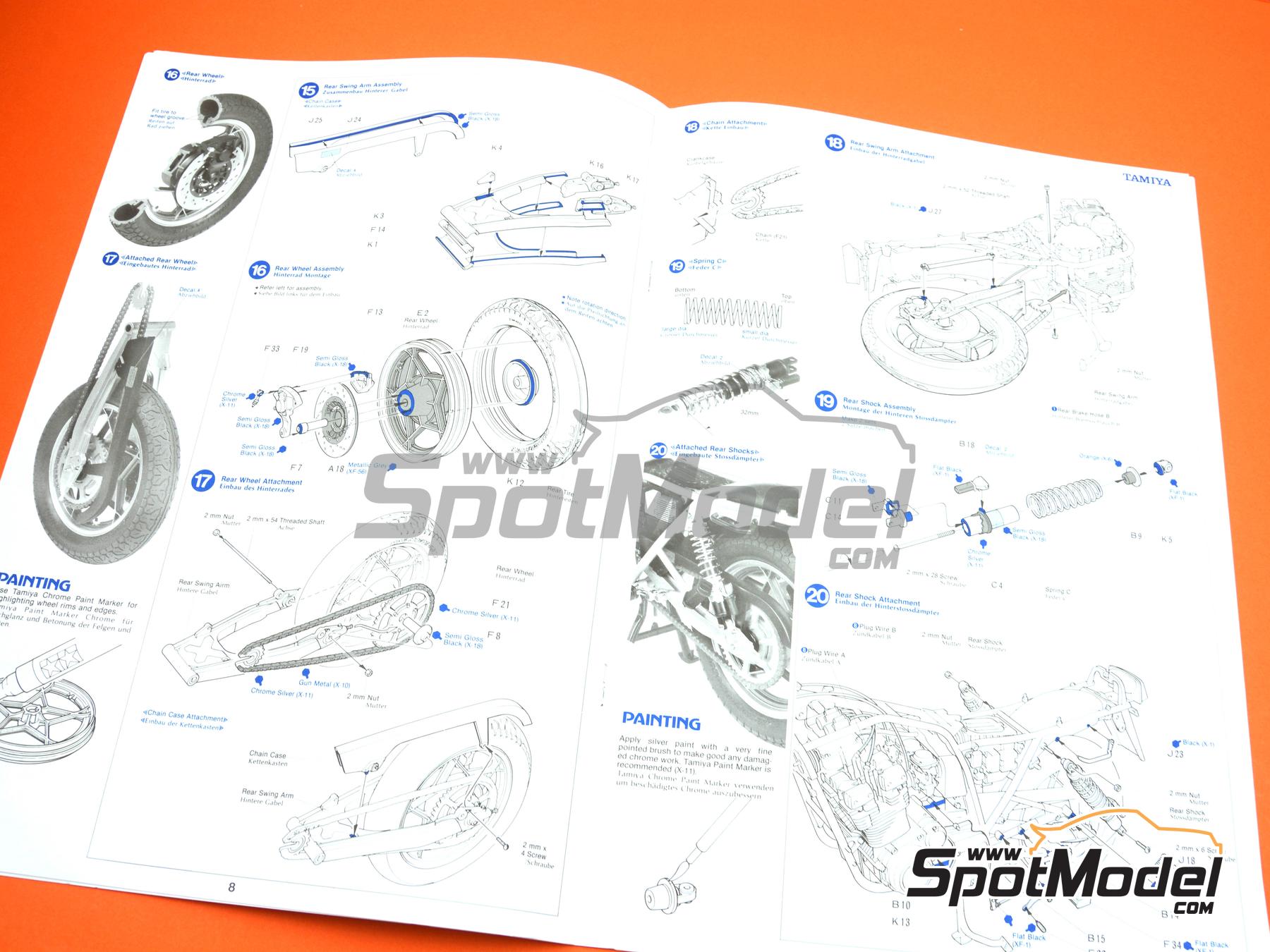 Tamiya 16025: Motorbike scale model kit 1/6 scale - Suzuki Katana GSX ...
