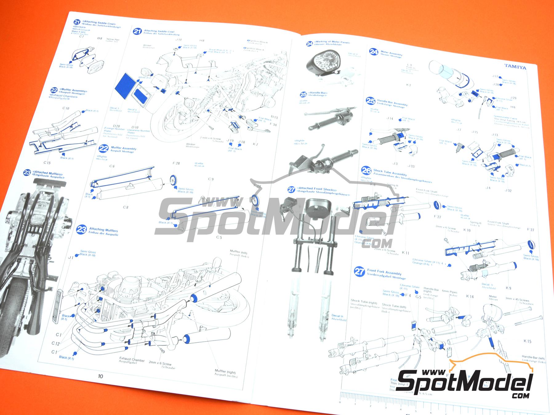 Tamiya 16025: Motorbike scale model kit 1/6 scale - Suzuki Katana GSX ...