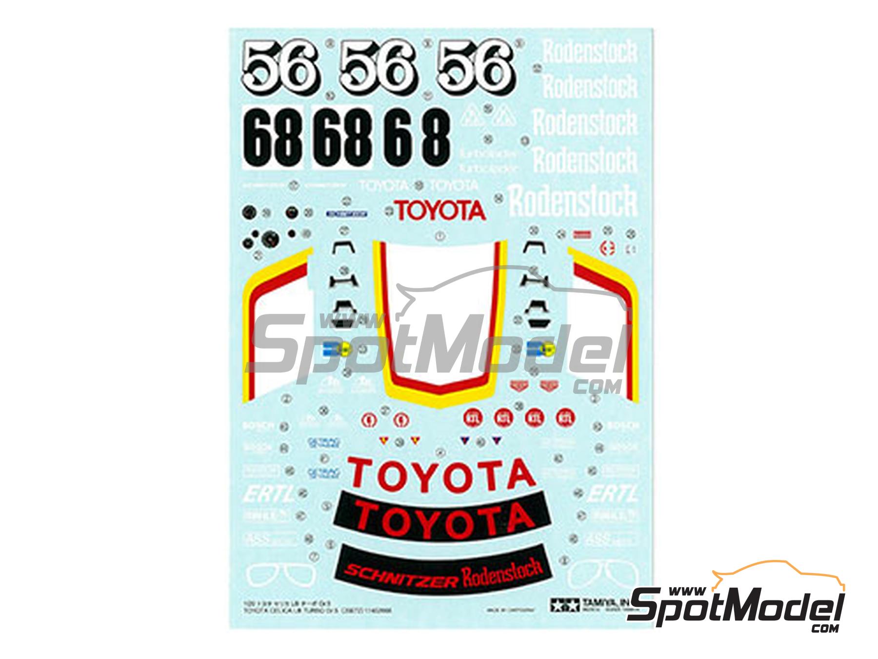 Tamiya 20072: Car scale model kit 1/20 scale - Toyota Celica LB Turbo ...