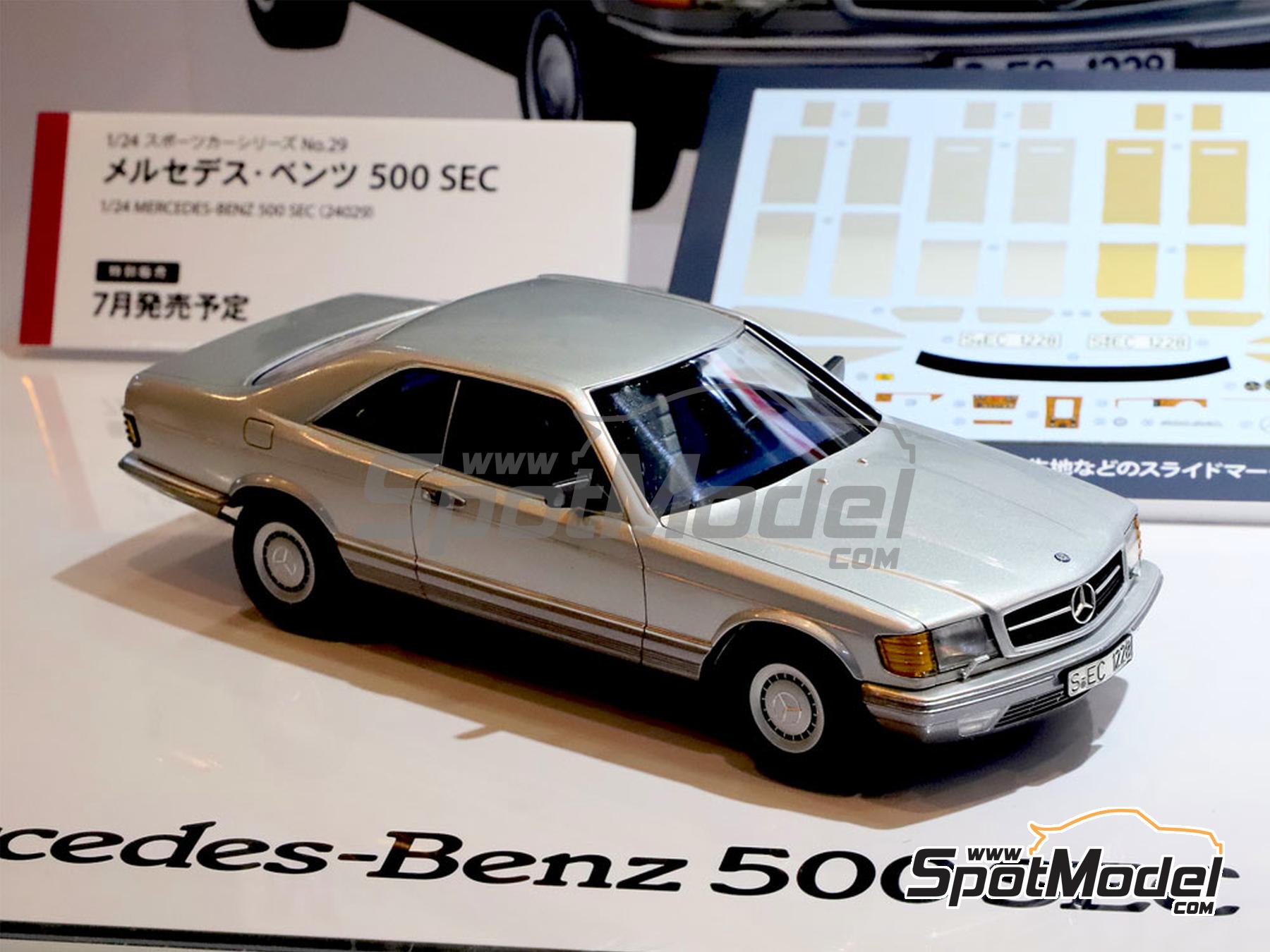 Tamiya 24029: Car scale model kit 1/24 scale - Mercedes-Benz 500 SEC ...