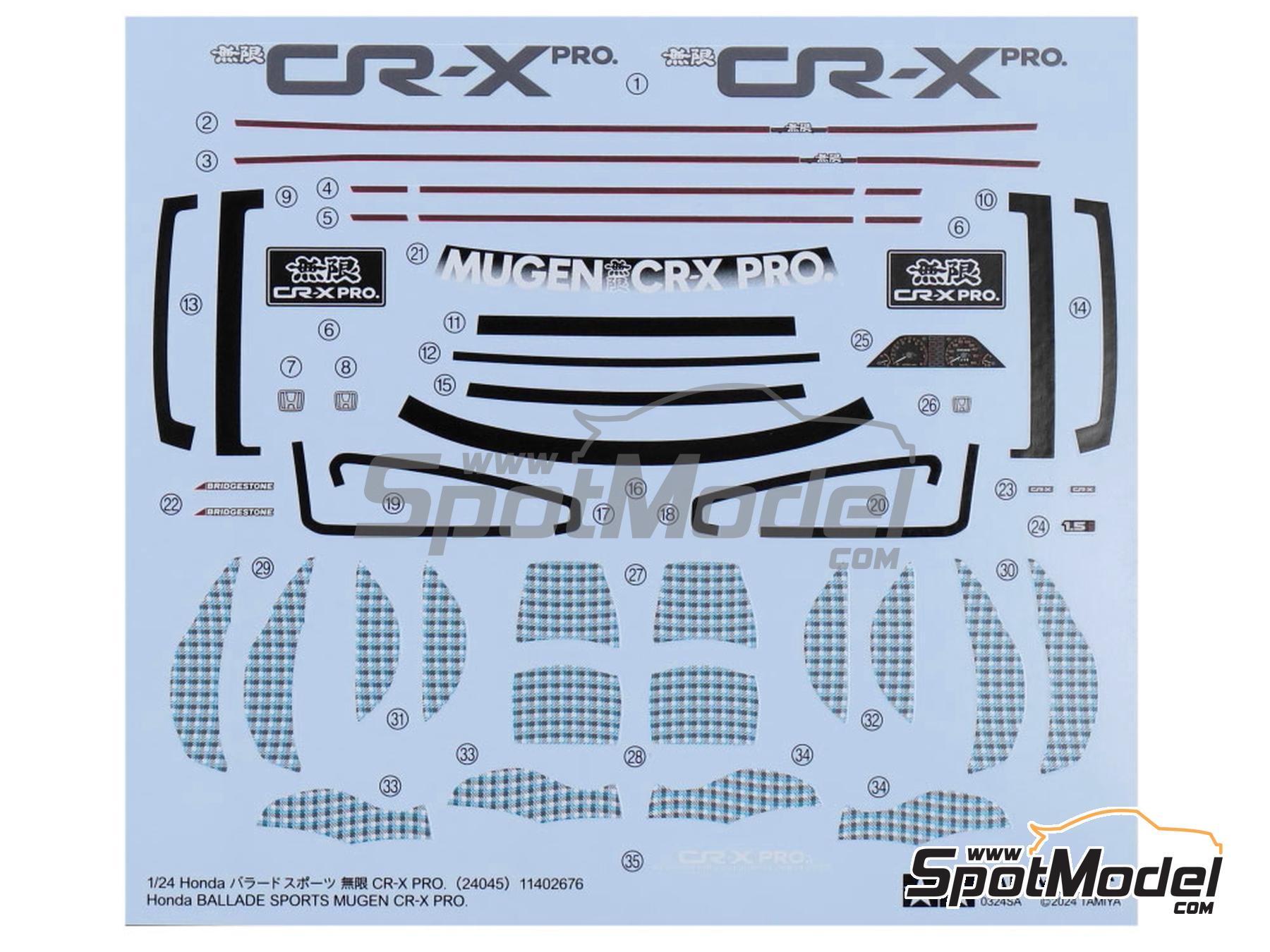 Tamiya 24045: Car scale model kit 1/24 scale - Honda Ballade Sports ...