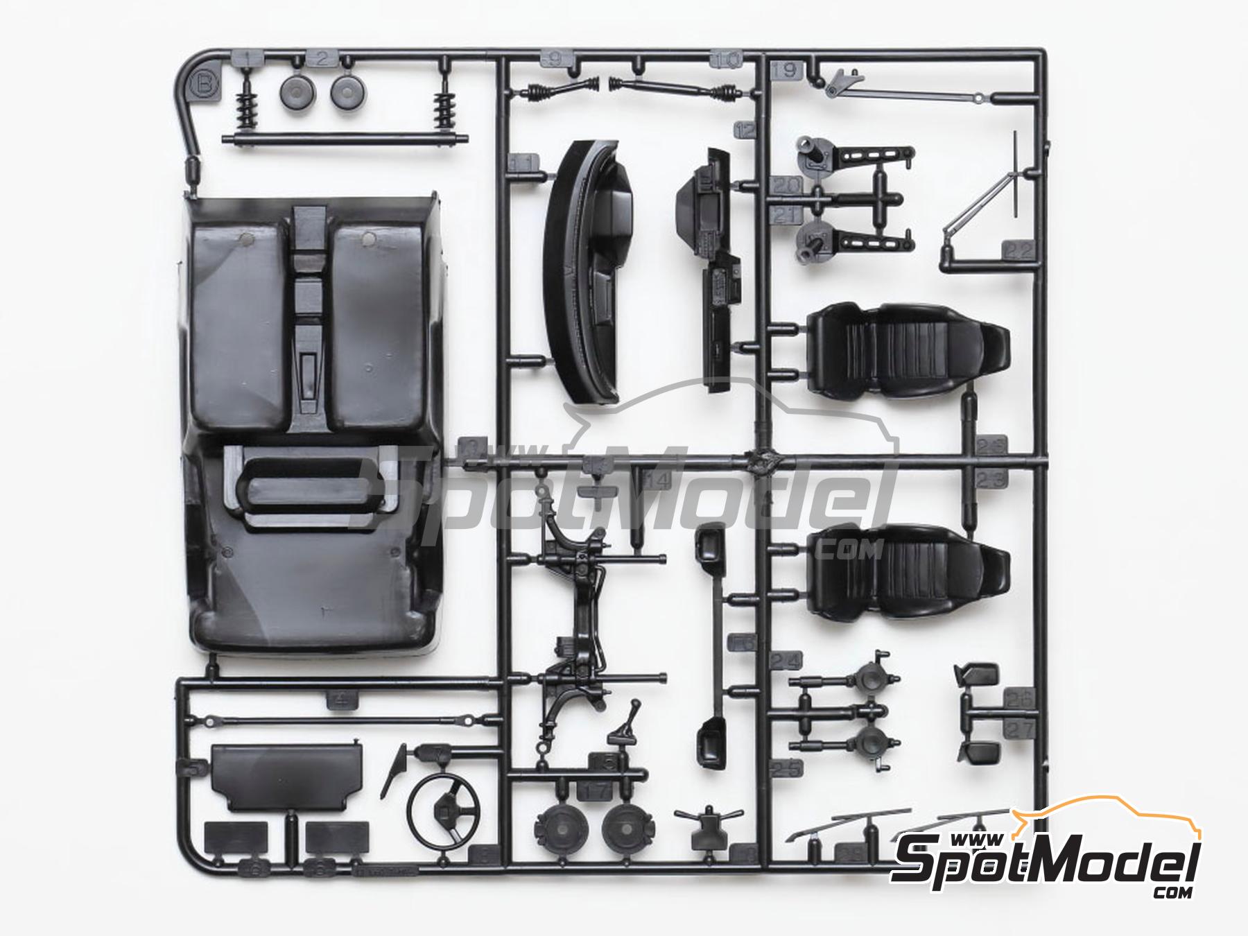 Tamiya 24045: Car scale model kit 1/24 scale - Honda Ballade Sports Mugen CR-X PRO (ref ...