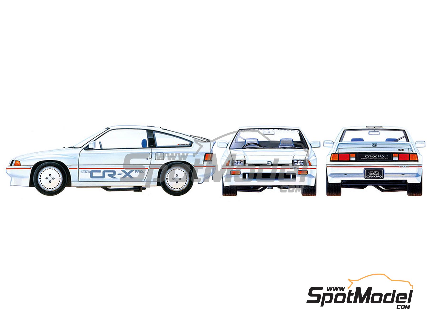 Tamiya 24045: Car scale model kit 1/24 scale - Honda Ballade Sports Mugen CR-X PRO (ref ...