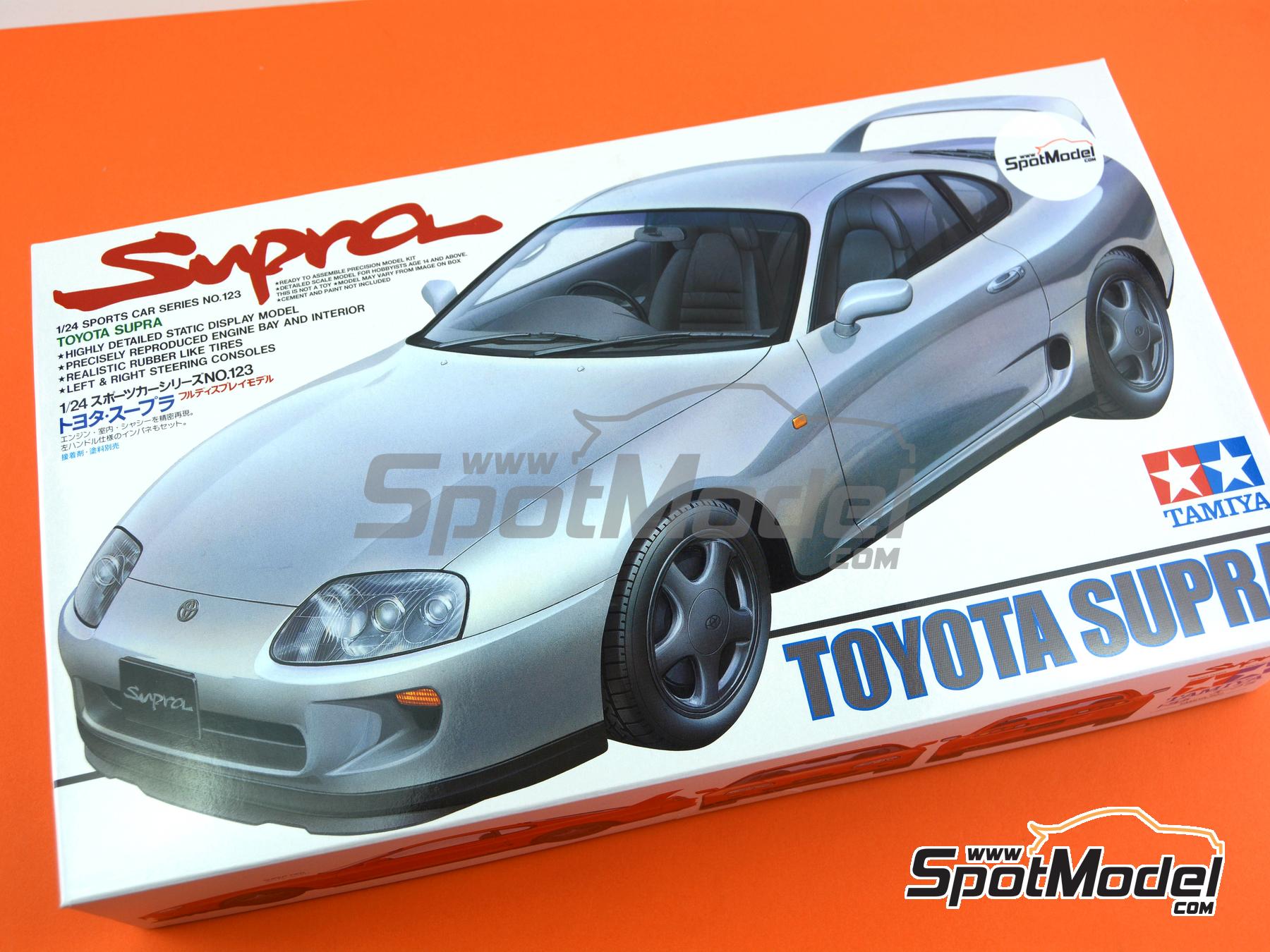Tamiya 24123: Car scale model kit 1/24 scale - Toyota Supra 1993 (ref ...