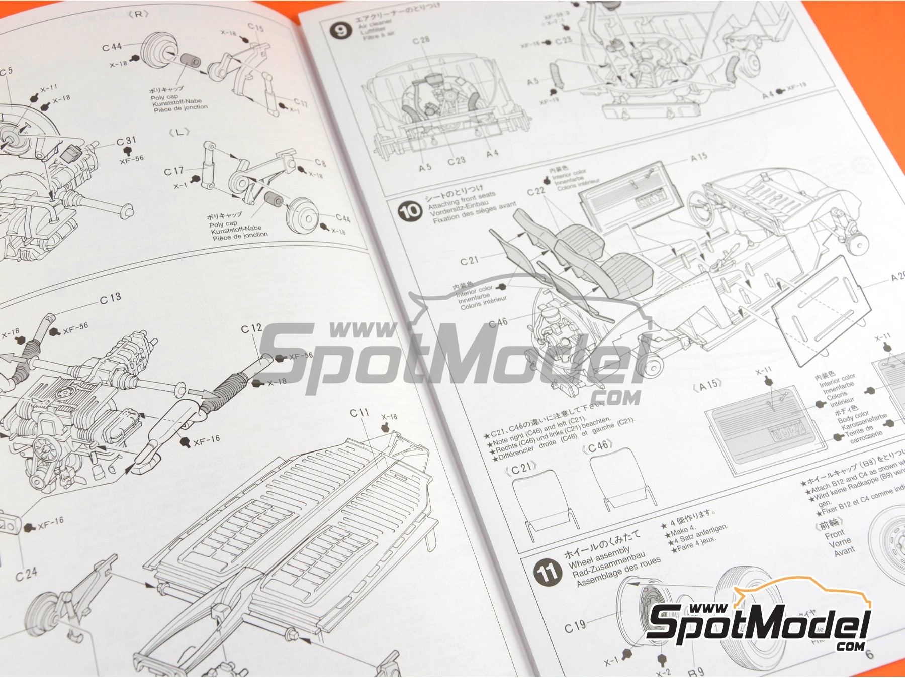 Tamiya 24136: Car scale model kit 1/24 scale - Volkswagen Beetle 1300 ...