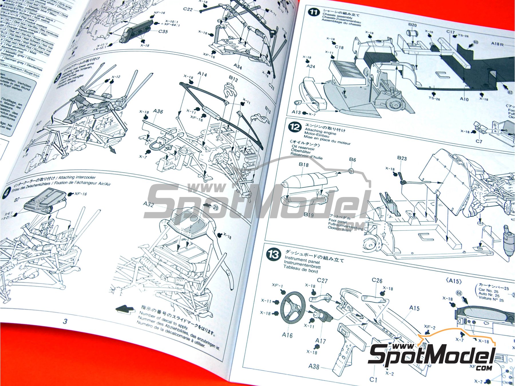 Tamiya 24186: Car scale model kit 1/24 scale - Porsche 911 GT1 Porsche ...