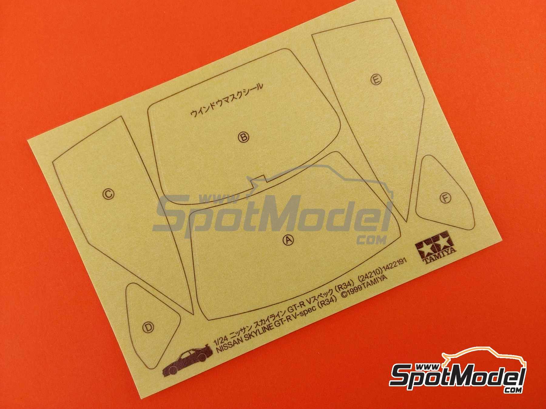 Tamiya 24210: Car scale model kit 1/24 scale - Nissan Skyline GT-R V ...