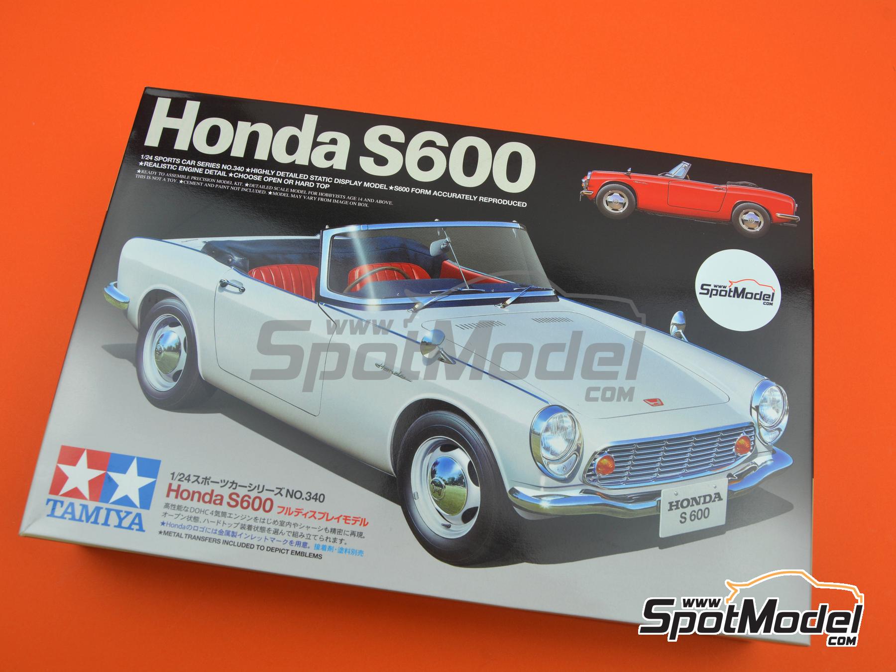 Tamiya 24340: Car scale model kit 1/24 scale - Honda S600 (ref ...