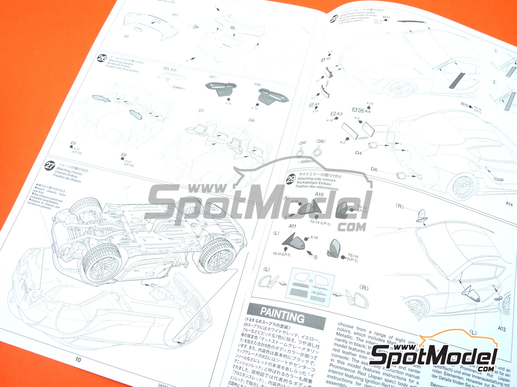 Tamiya 24351: Car scale model kit 1/24 scale - Toyota GR Supra (ref ...