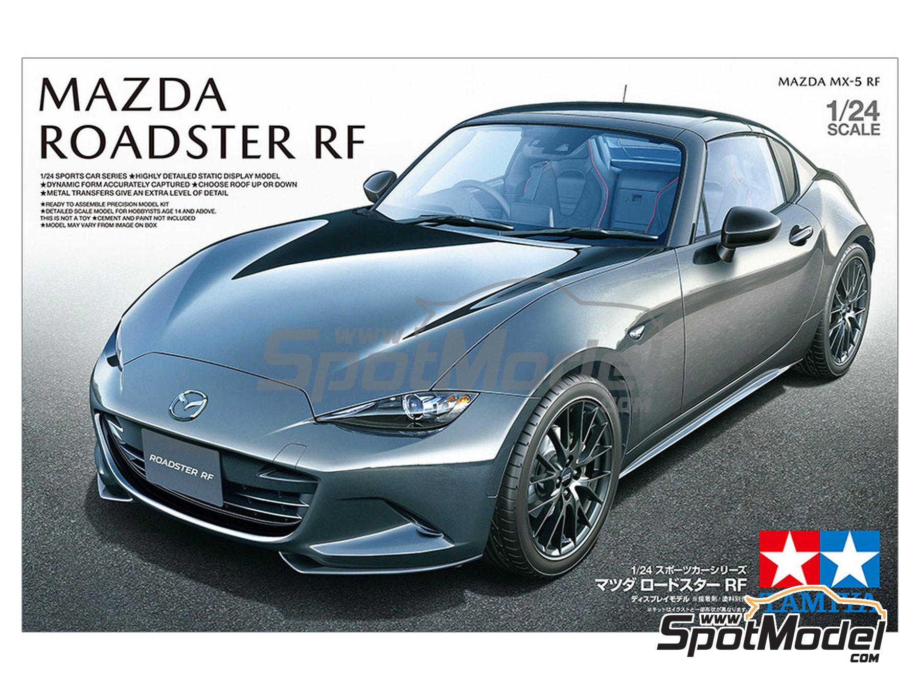 Tamiya 24353: Car scale model kit 1/24 scale - Mazda MX-5 Miata RF (ref ...