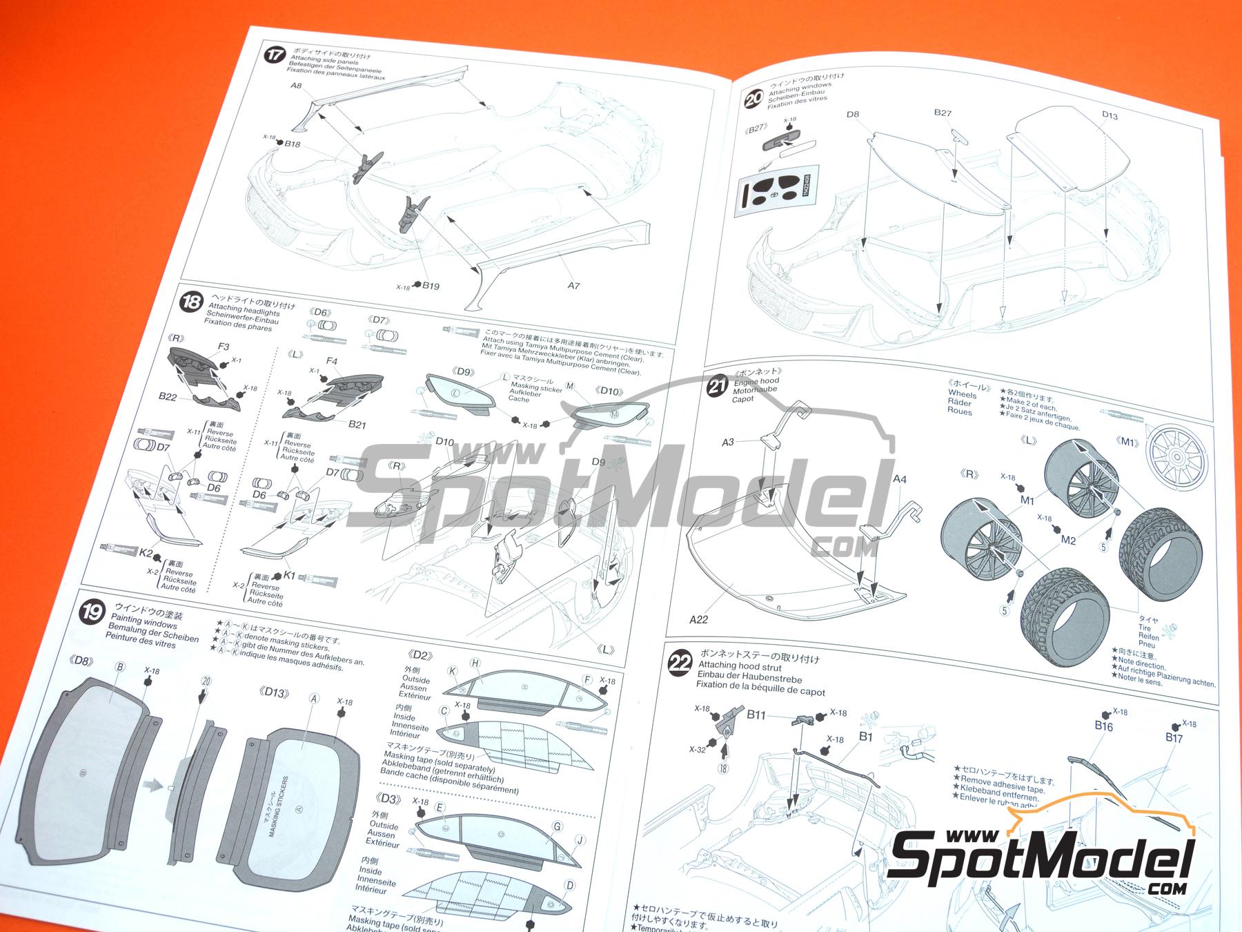 Tamiya 24361: Car scale model kit 1/24 scale - Toyota GR86 (ref ...