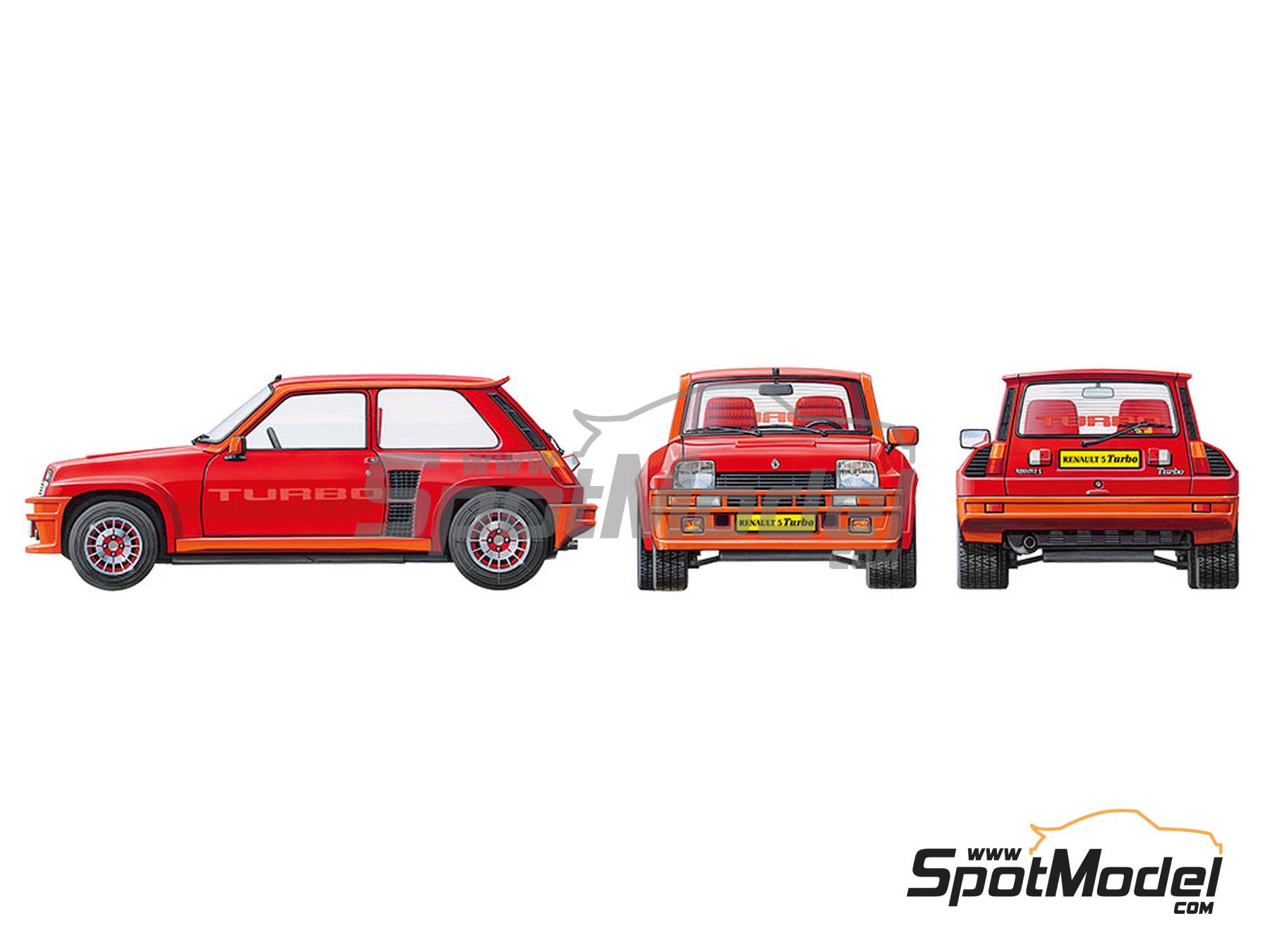 Tamiya 24368: Car scale model kit 1/24 scale - Renault 5 Turbo (ref ...