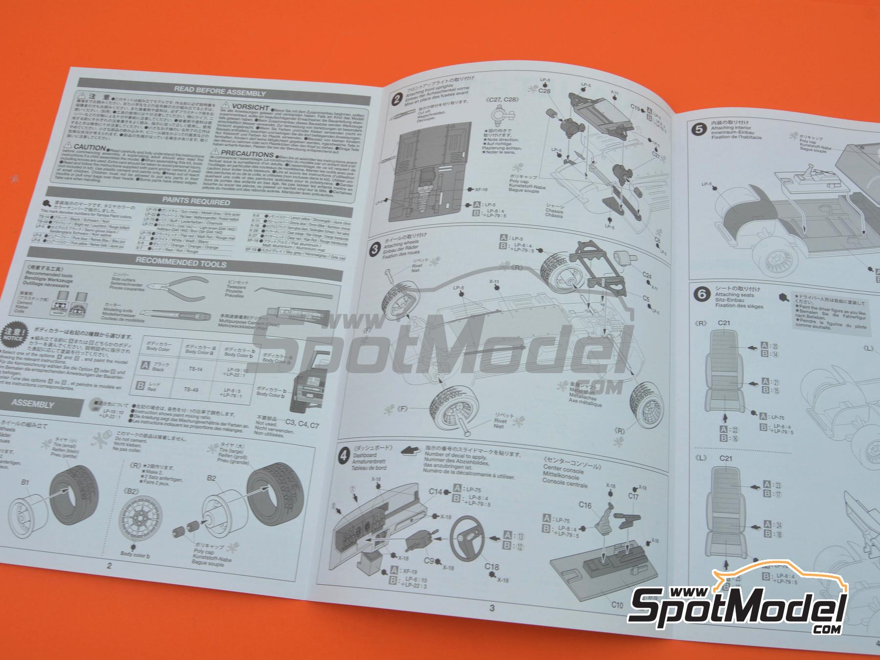 Tamiya 24368: Car scale model kit 1/24 scale - Renault 5 Turbo (ref ...