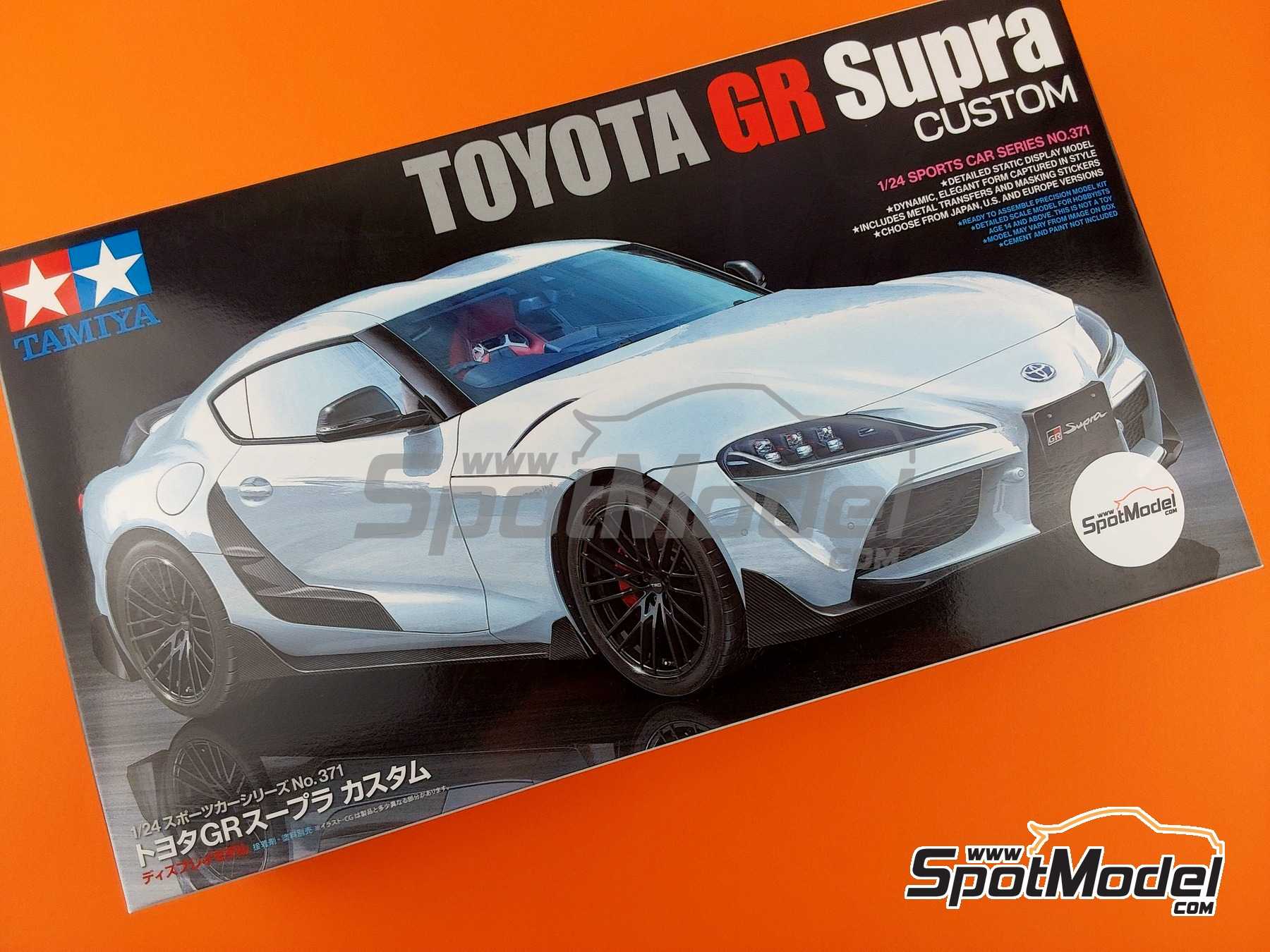 Tamiya 24371: Car scale model kit 1/24 scale - Toyota GR Supra Custom ...