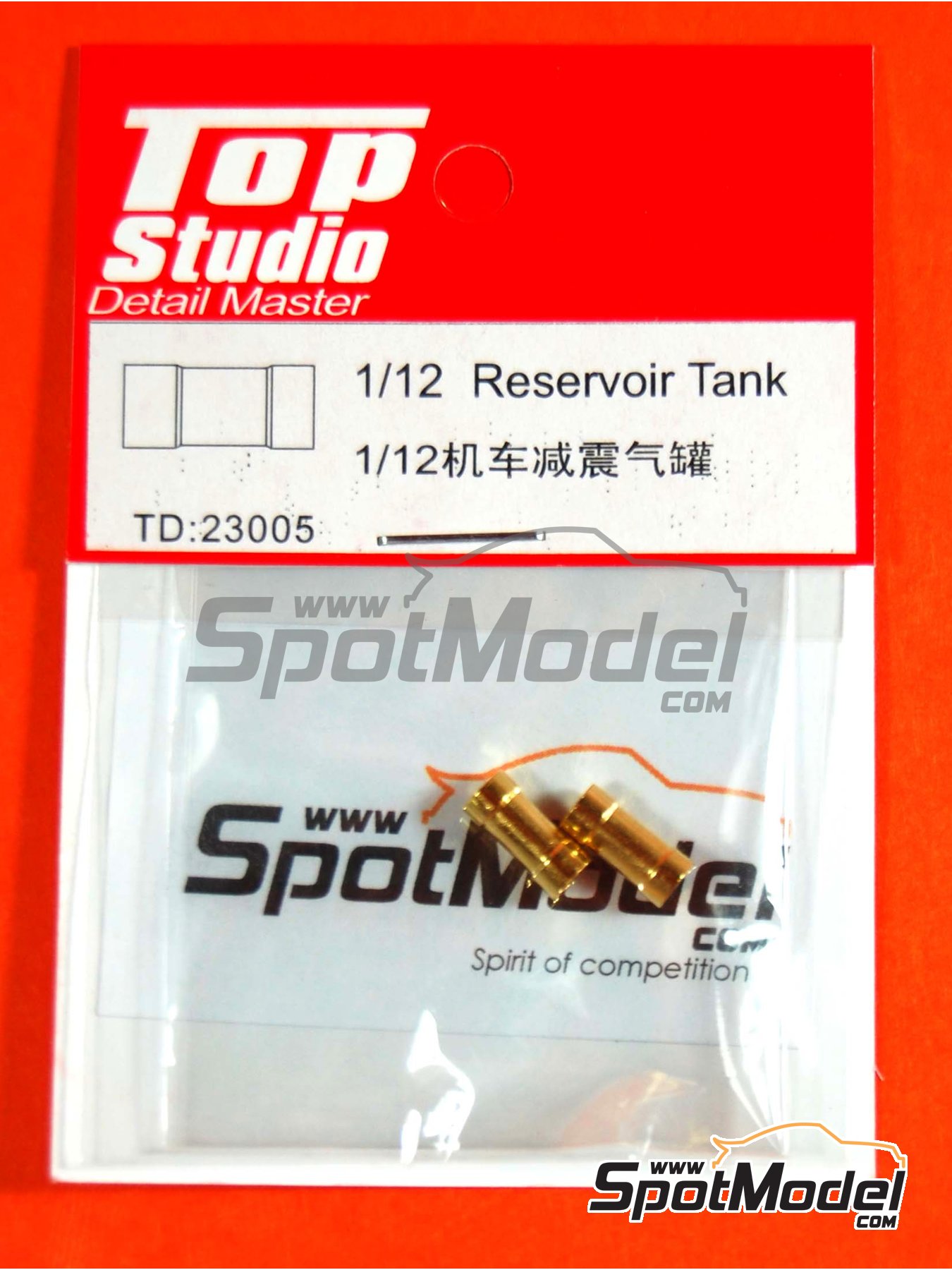 Top Studio TD23005: Detail 1/12 scale - Shock absorber reservoir tank ...