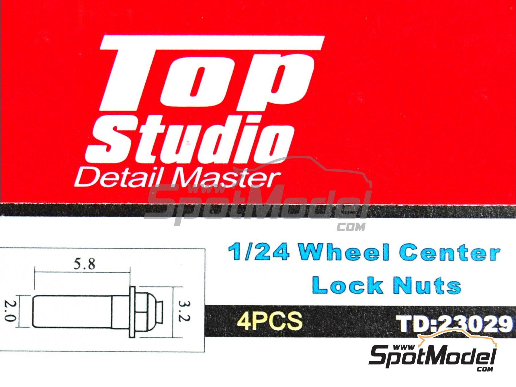 Top Studio TD23029: Nuts 1/24 scale - Wheel nuts - 4 units (ref ...