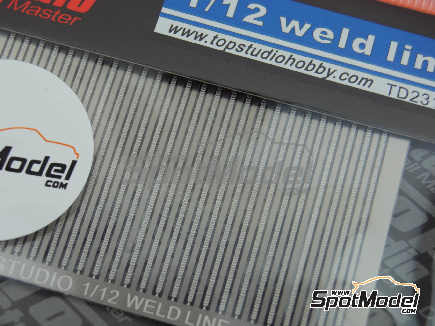 Top Studio TD23131: Detail 1/12 scale - Weld line (ref. TD23131 ...
