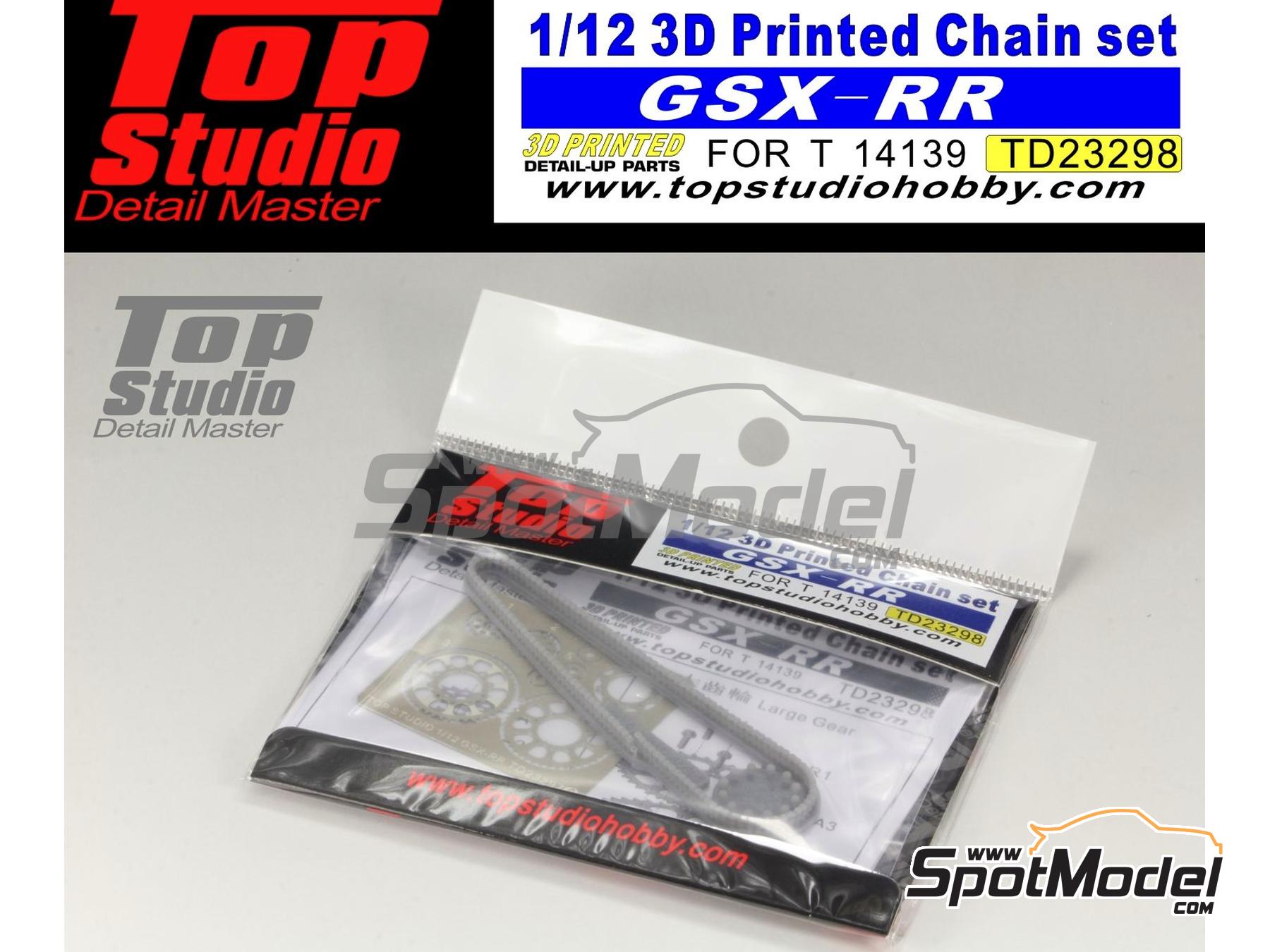 Top Studio TD23298: Chain set 1/12 scale - Suzuki GSX-RR - for Tamiya ...