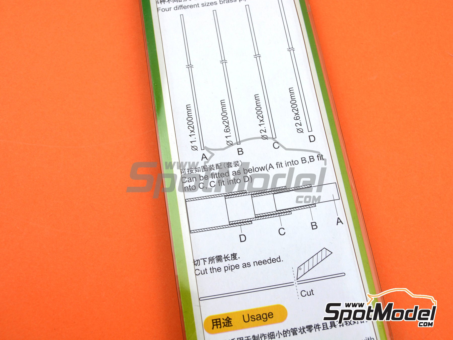 Trumpeter 09945: Material - Brass Pipe Set 4 - 4 units (ref. 09945 ...