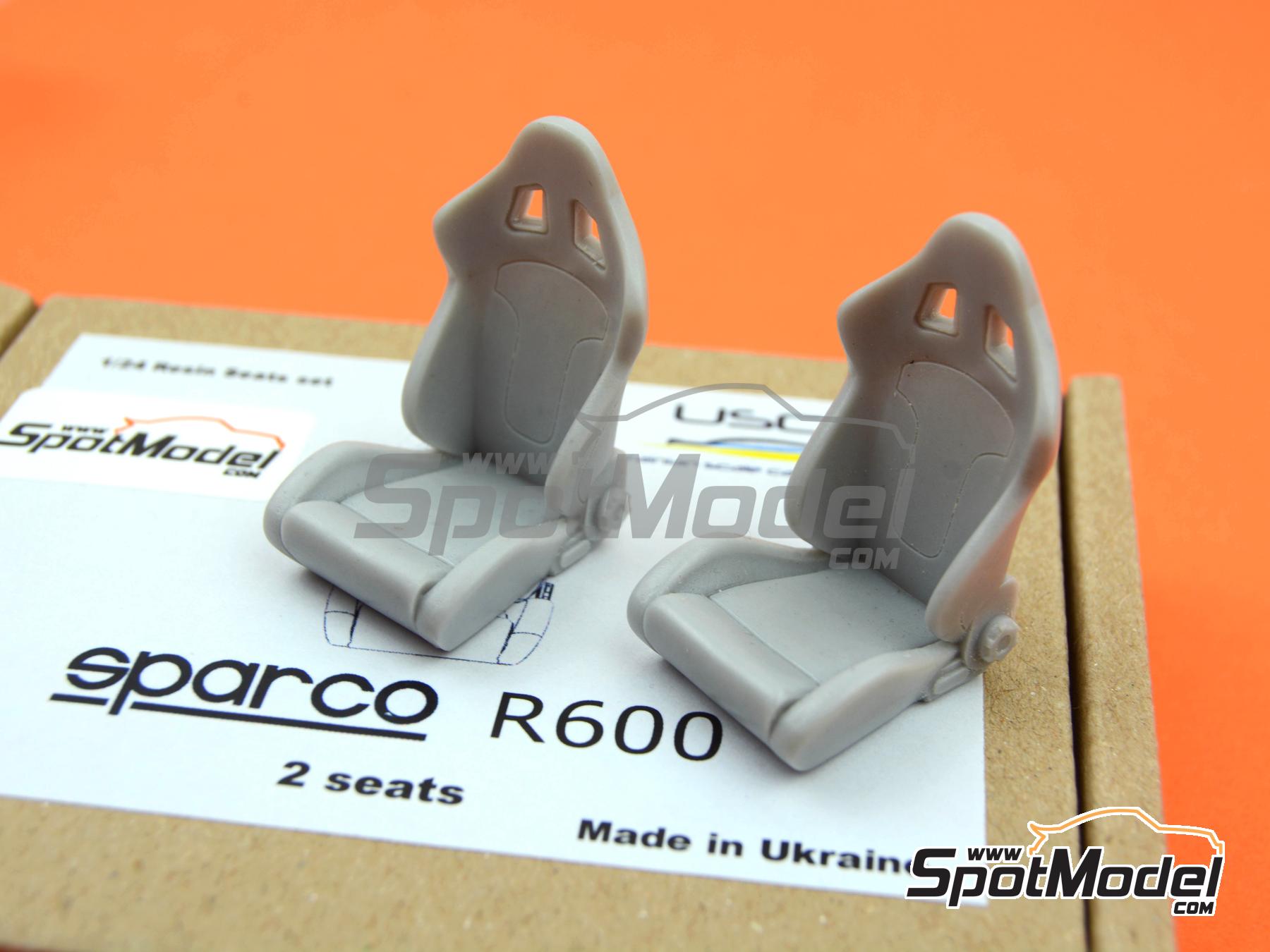 USCP 24A065: Seat 1/24 scale - Sparco R600 sportseats - 2 units (ref ...