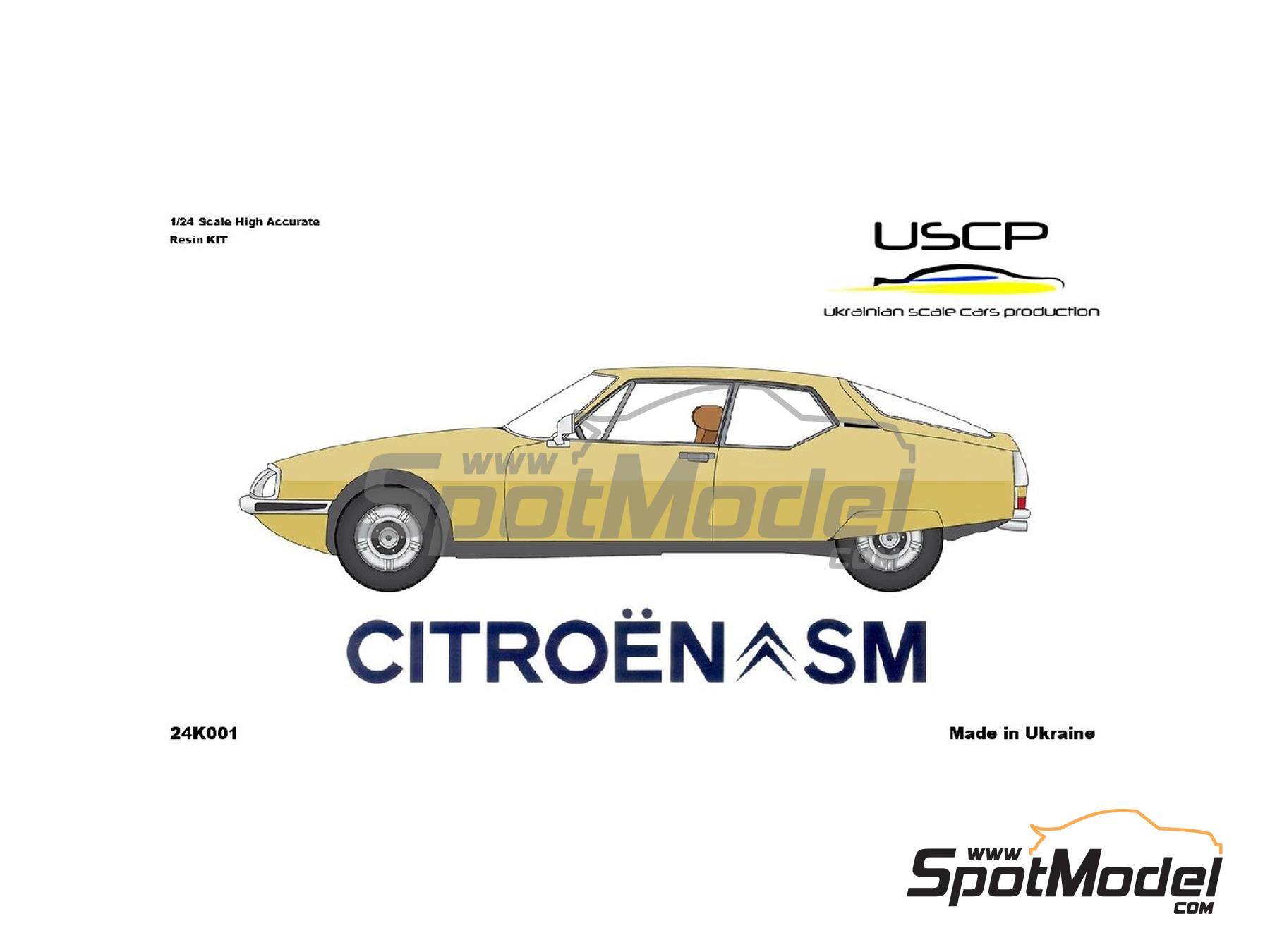 USCP 24K001: Car scale model kit 1/24 scale - Citroën SM (ref. 24K001 ...