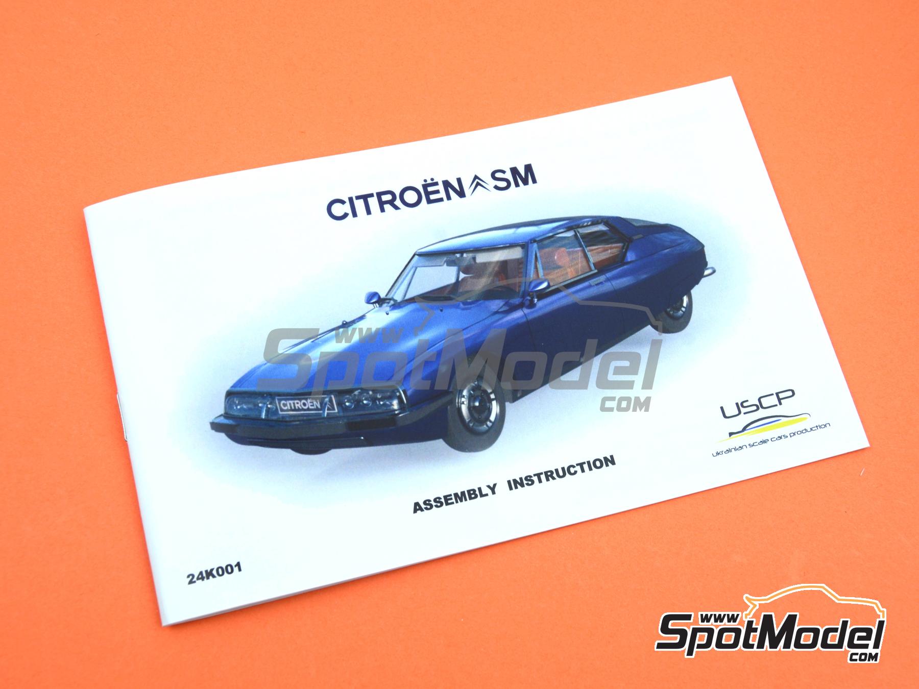 USCP 24K001: Car scale model kit 1/24 scale - Citroën SM (ref. 24K001 ...