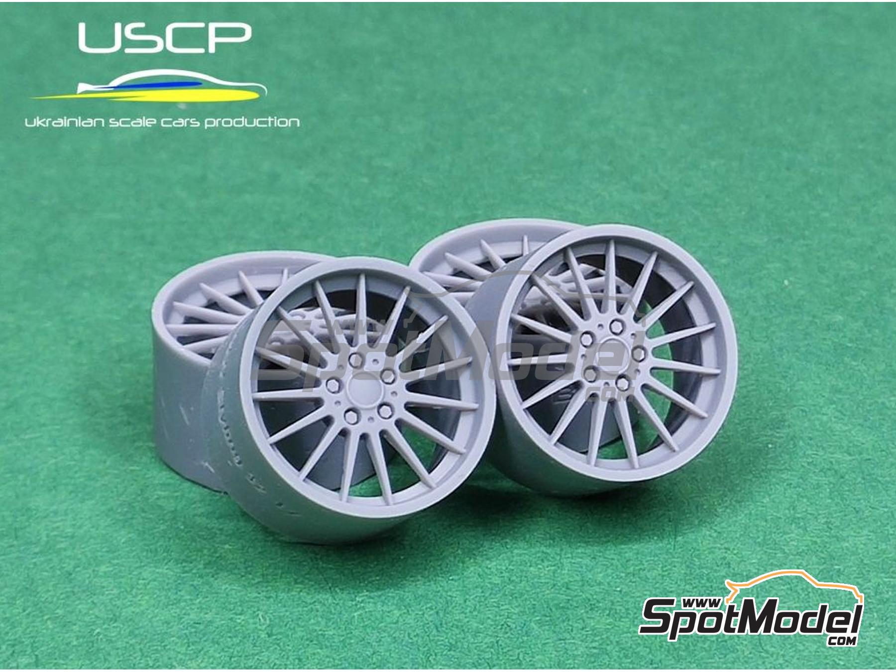 USCP 24P013: Rims and tyres set 1/24 scale - BMW styling 32 17 inches ...