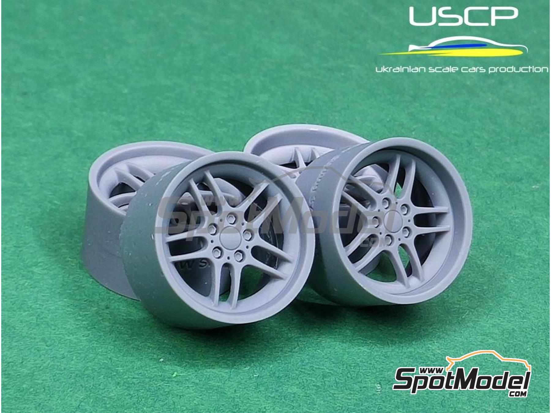 USCP 24P014: Rims and tyres set 1/24 scale - BMW styling 37 18 inches ...