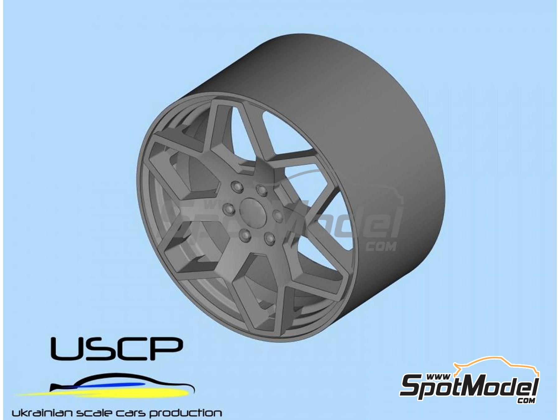 USCP 24P076: Rims and tyres set 1/24 scale - American Racing AR916 20 ...