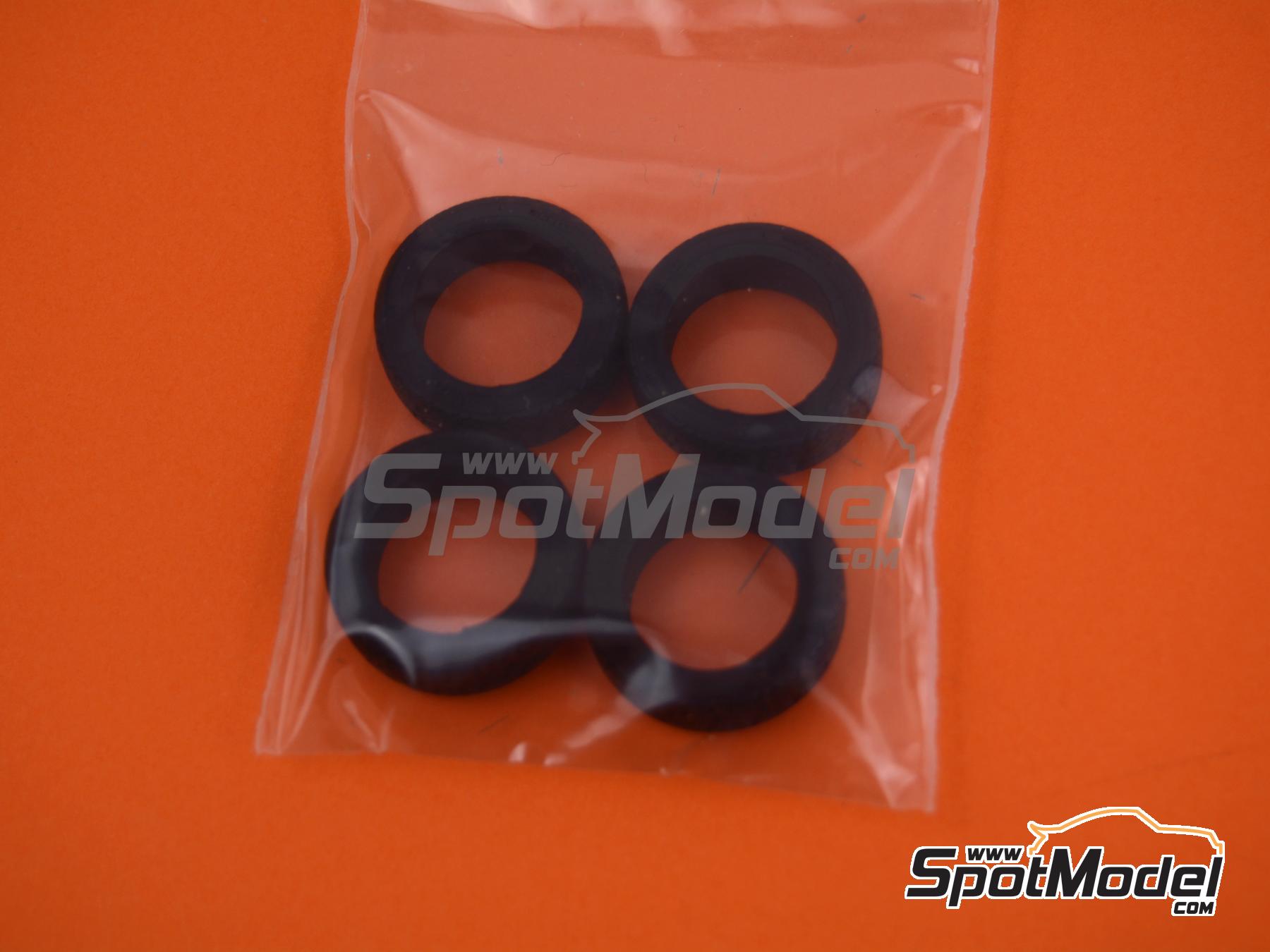 USCP 24P082: Rims and tyres set 1/24 scale - BMW steel 14 inches - 4 ...