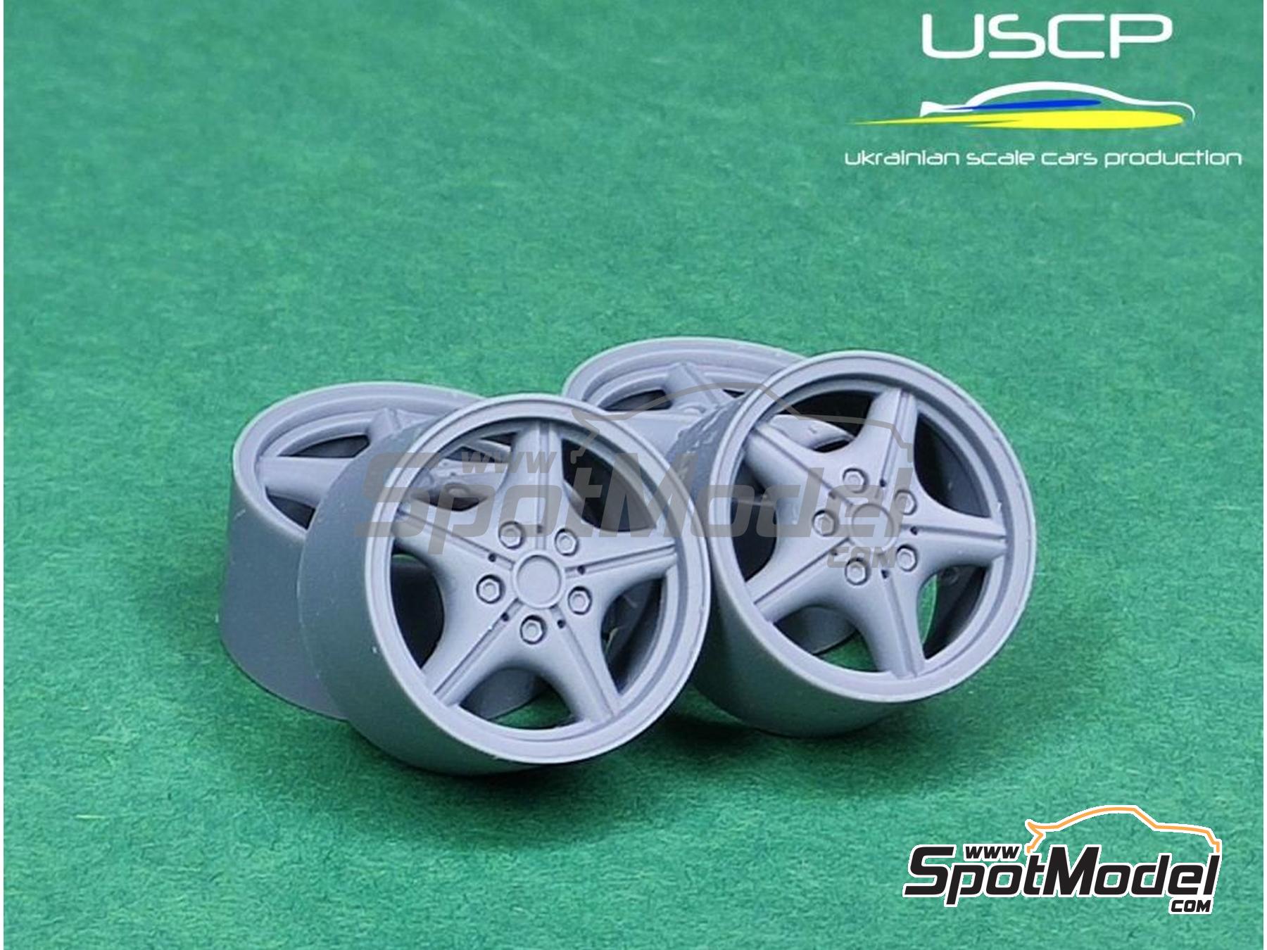 USCP 24P090: Rims and tyres set 1/24 scale - BMW styling 35 16 inches ...