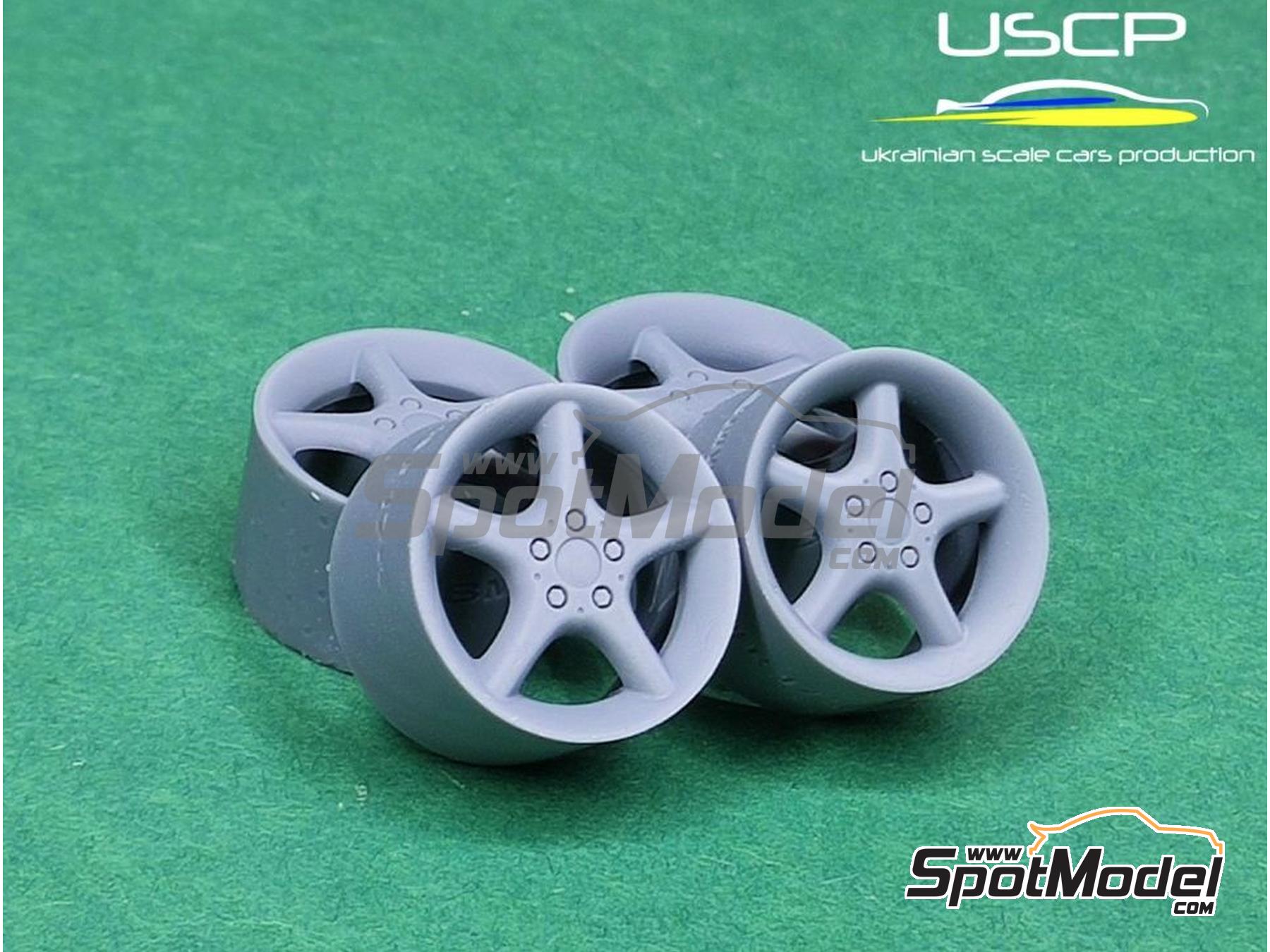 USCP 24P109: Rims and tyres set 1/24 scale - BMW styling 18 17 inches ...