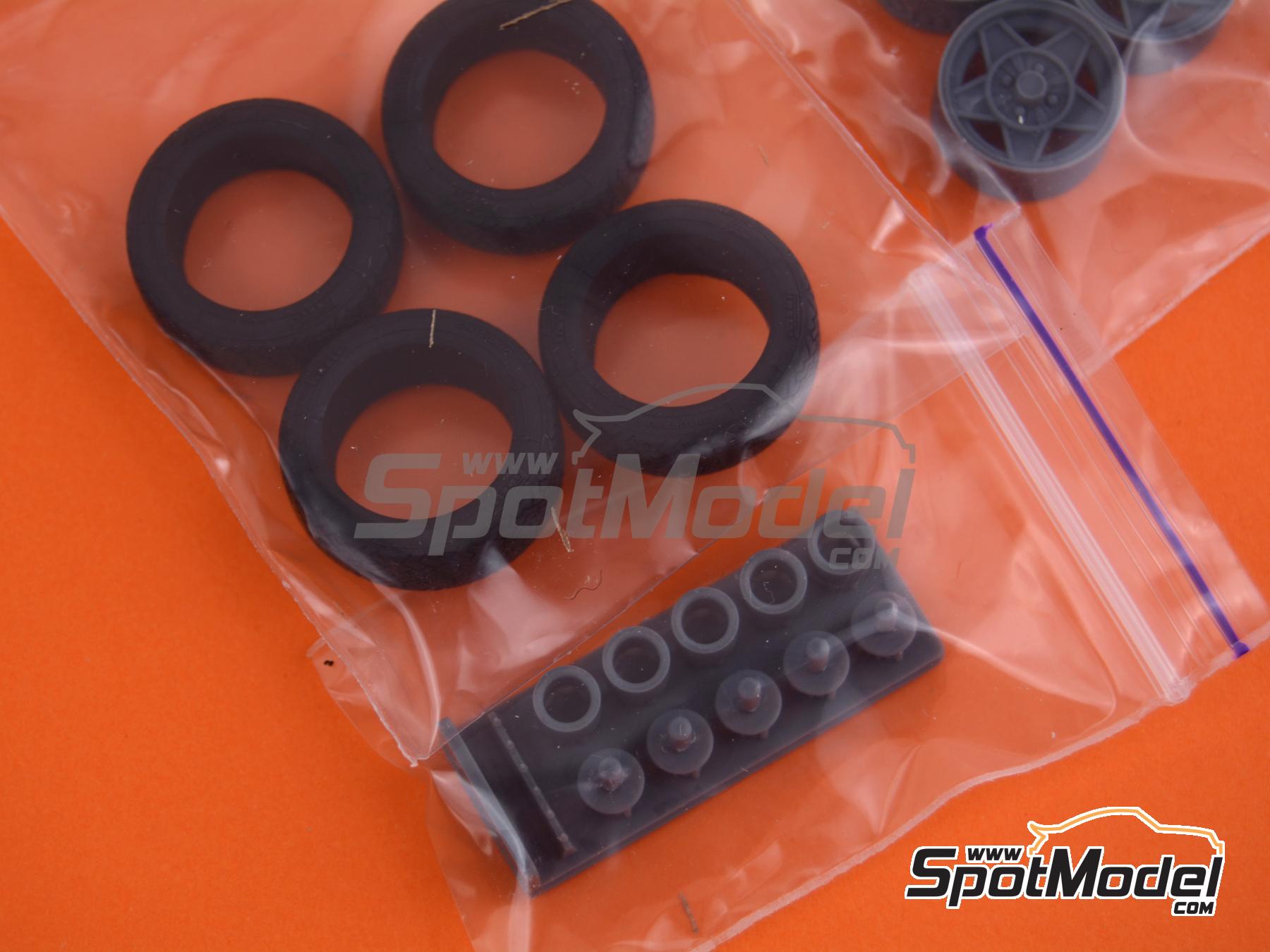 USCP 24P120: Rims and tyres set 1/24 scale - Cromodora Star 14 inch - 4 ...