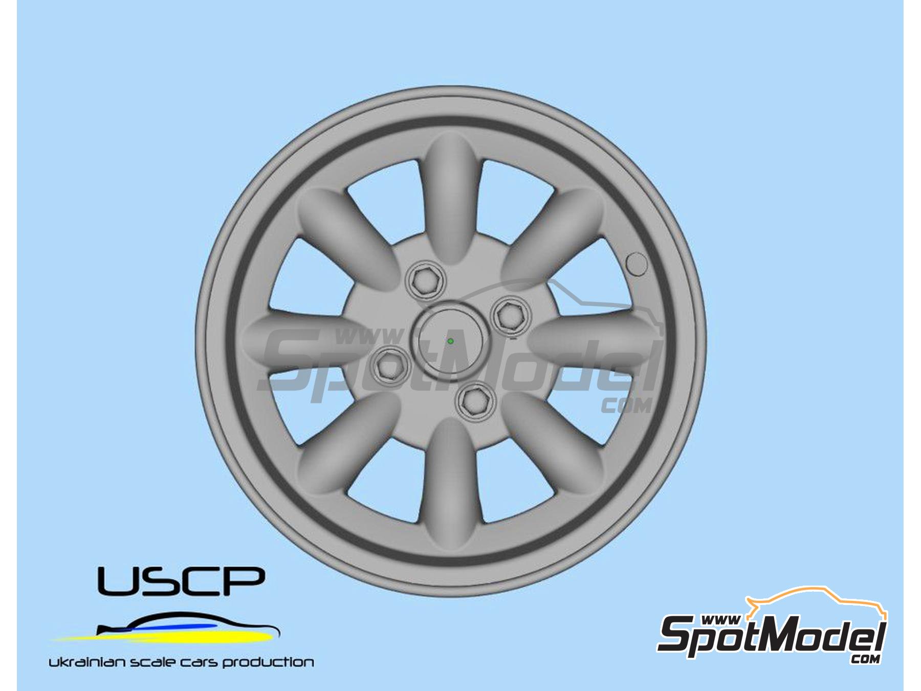USCP 24P143: Rims 1/24 scale - JBW Superlight 8 Spokes 13 inches - for ...