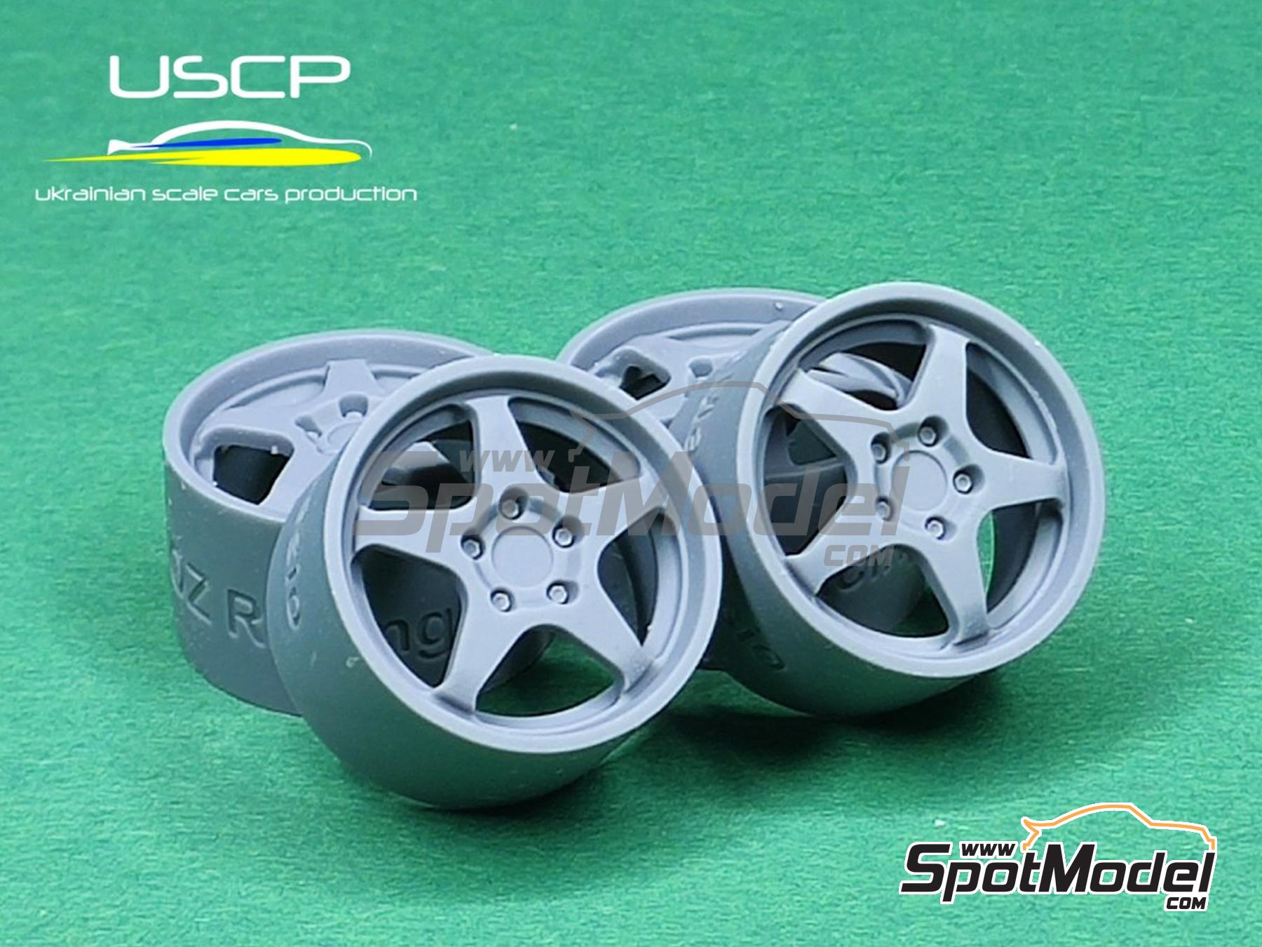 USCP 24P165: Rims and tyres set 1/24 scale - OZ Racing Magnesio 19 inch ...